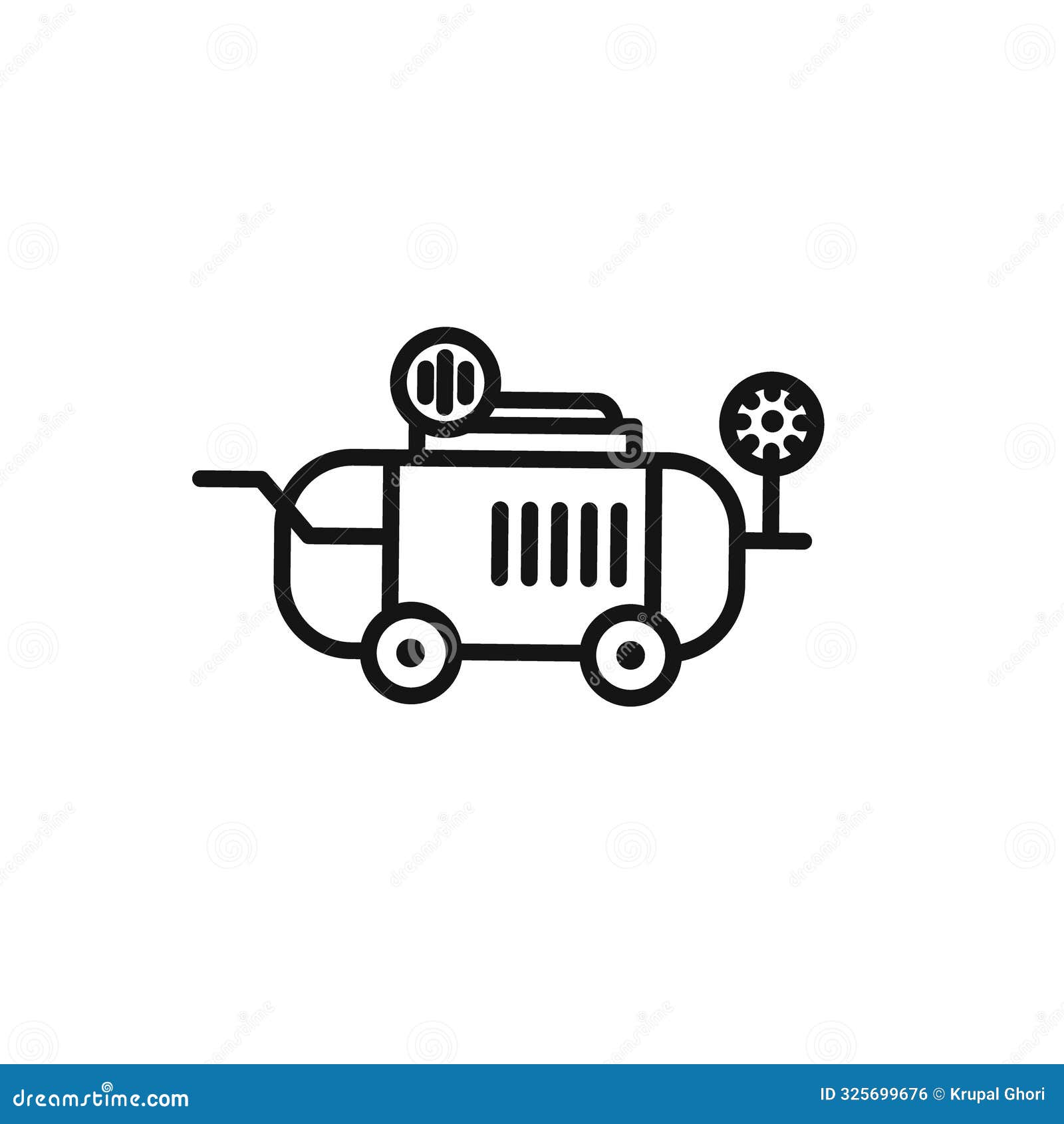 Air Compressor Pump Icon Vector Set Collection for Web Stock ...