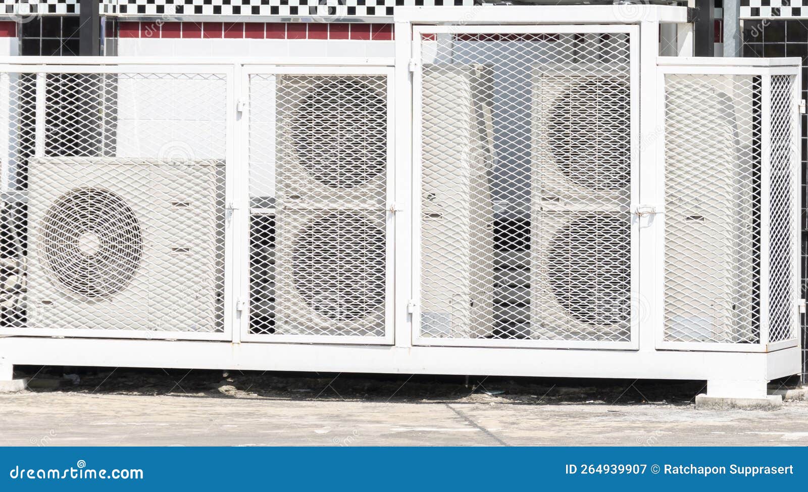 Air Compressor on Rooftop Building Stock Image - Image of office ...