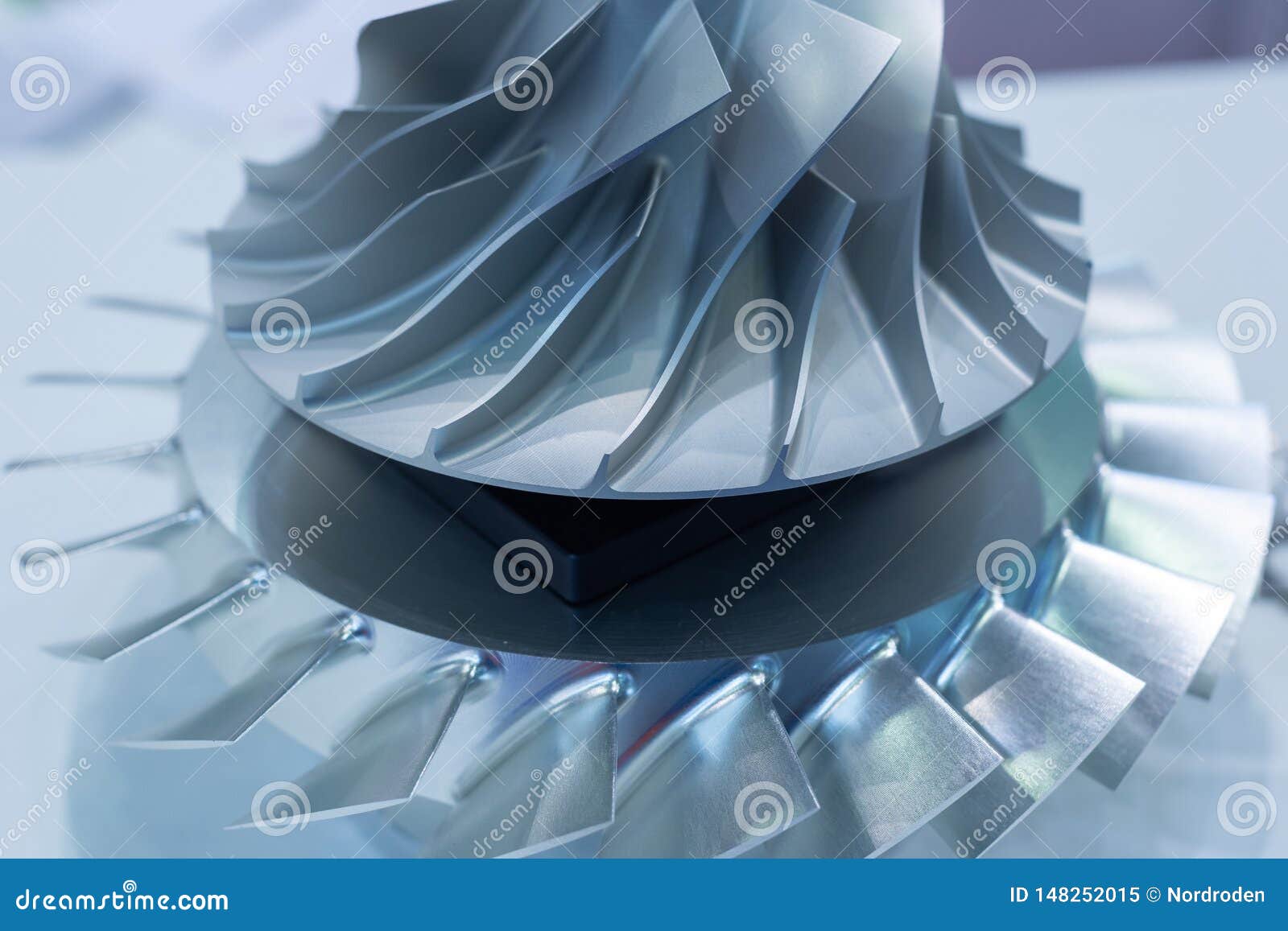 Air compressor rotor. stock image. Image of aluminium - 148252015