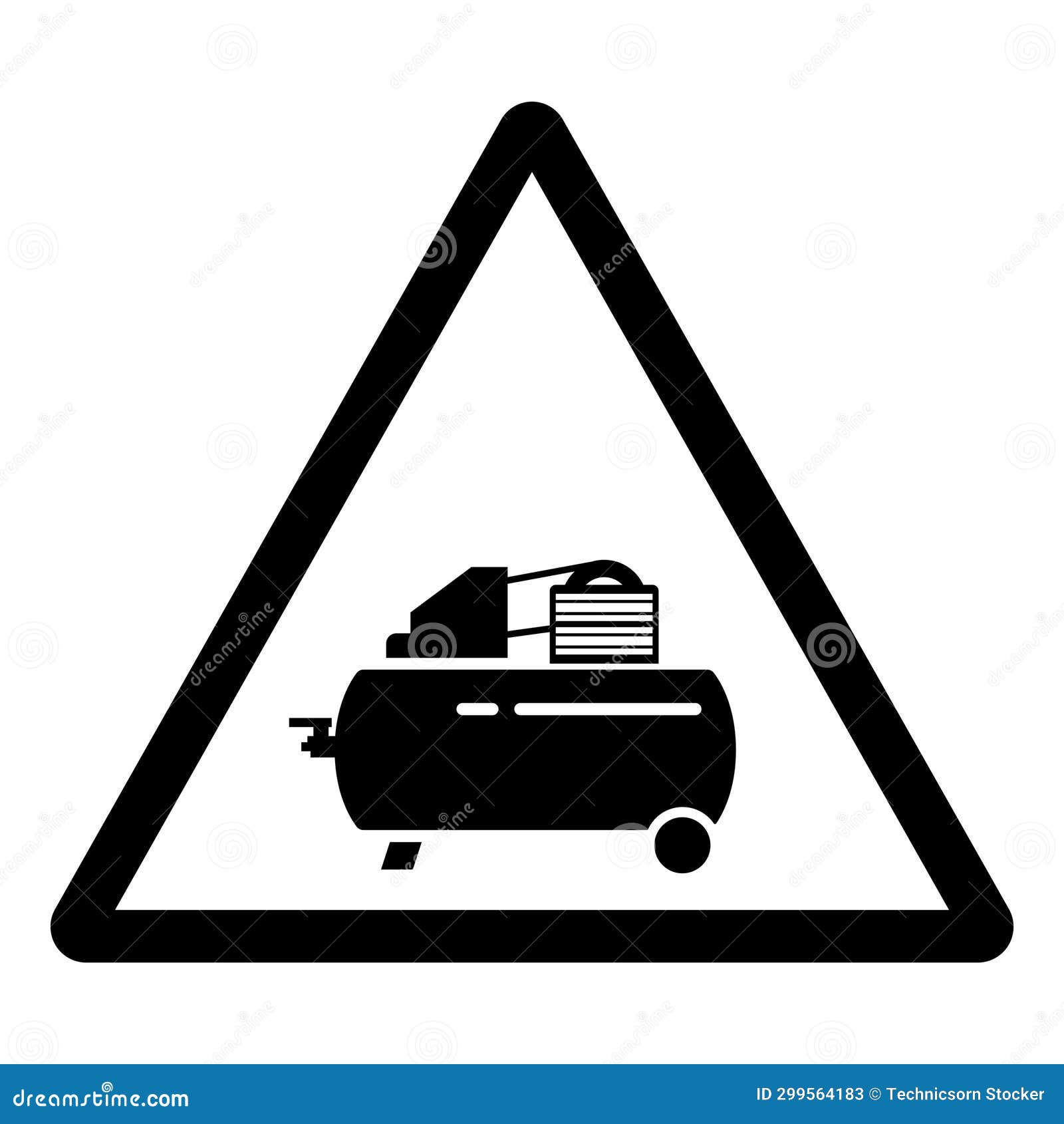 Air Compressor Symbol Sign,Vector Illustration, Isolate on White ...