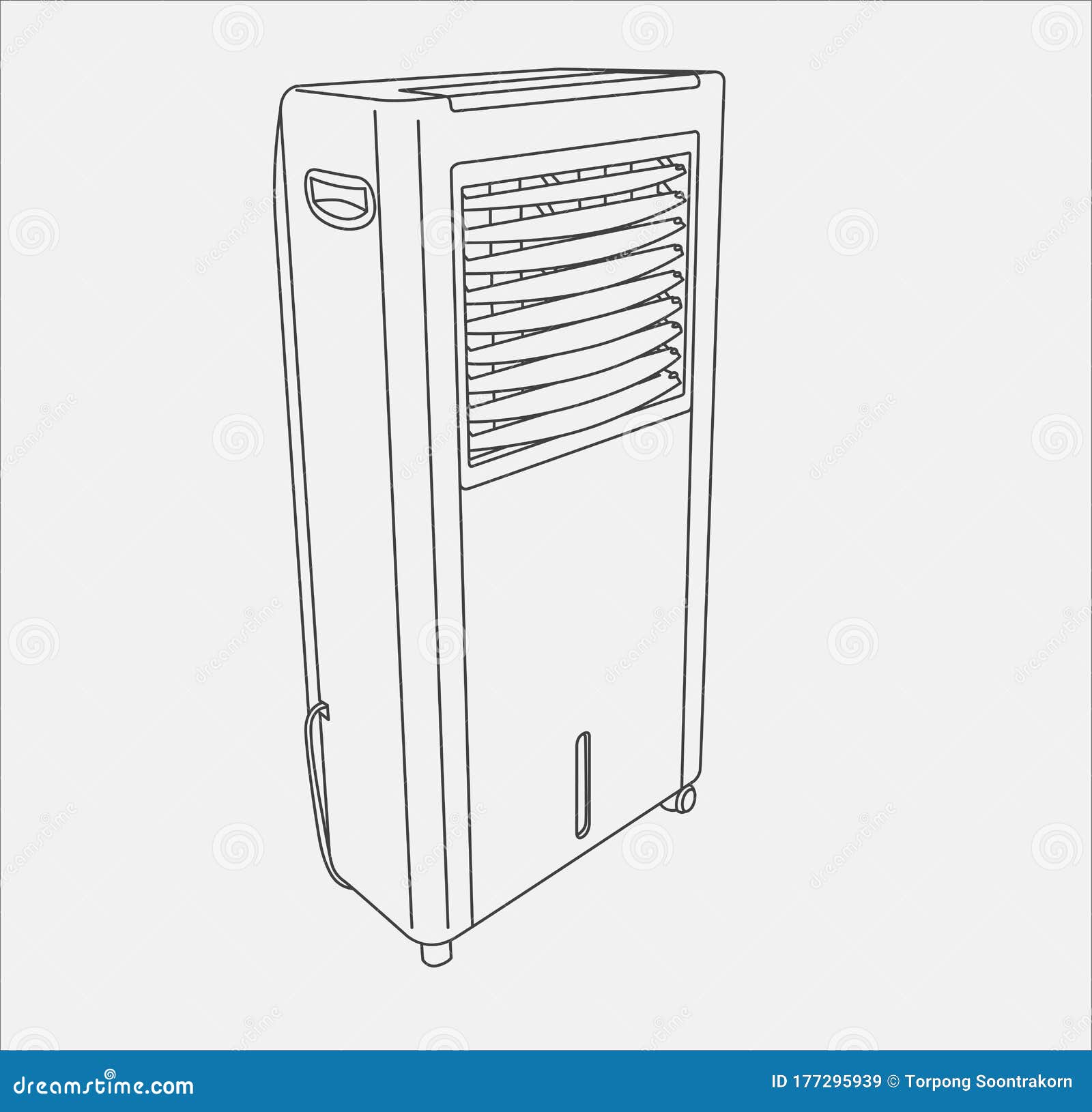 Aircon Black Icon Vector Illustration | CartoonDealer.com #200531830