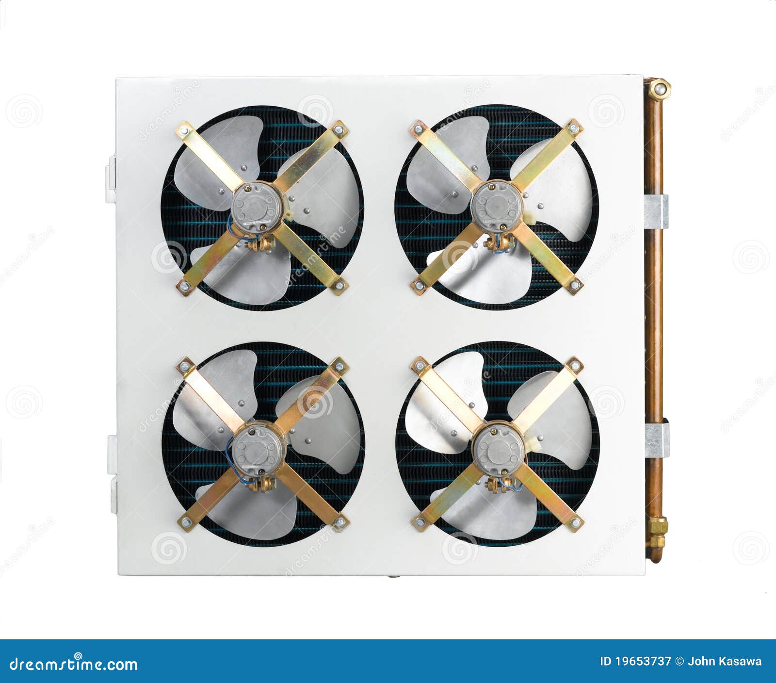 Air Condensing Cooling Systems Unit Isolated Stock Image - Image of ...