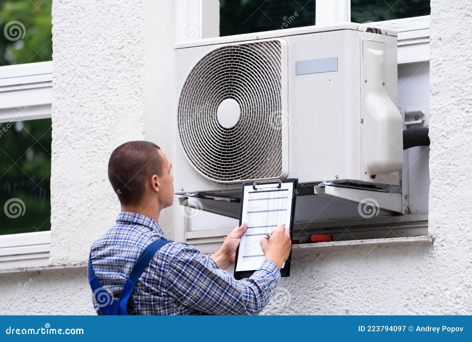 Air Condition Appliance Inspection Stock Image - Image of electricity ...
