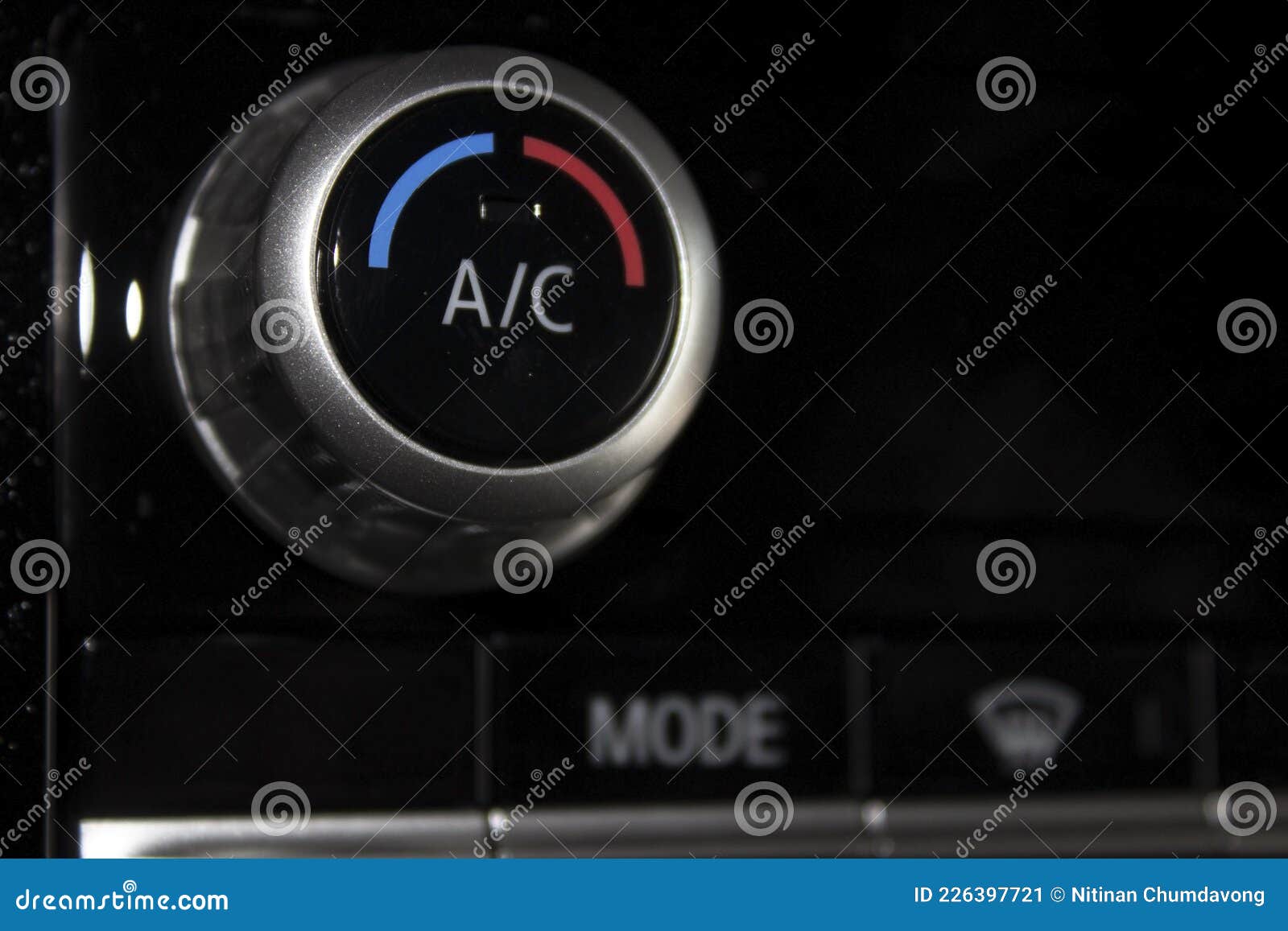 Air Condition Button Inside a Car AC System Stock Image - Image of ...