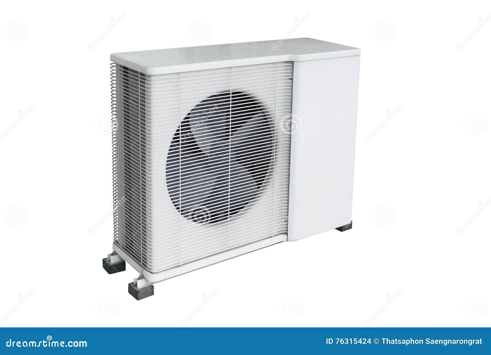 Air Condition Condenser Unit, Isolated Stock Photo - Image of exterior ...