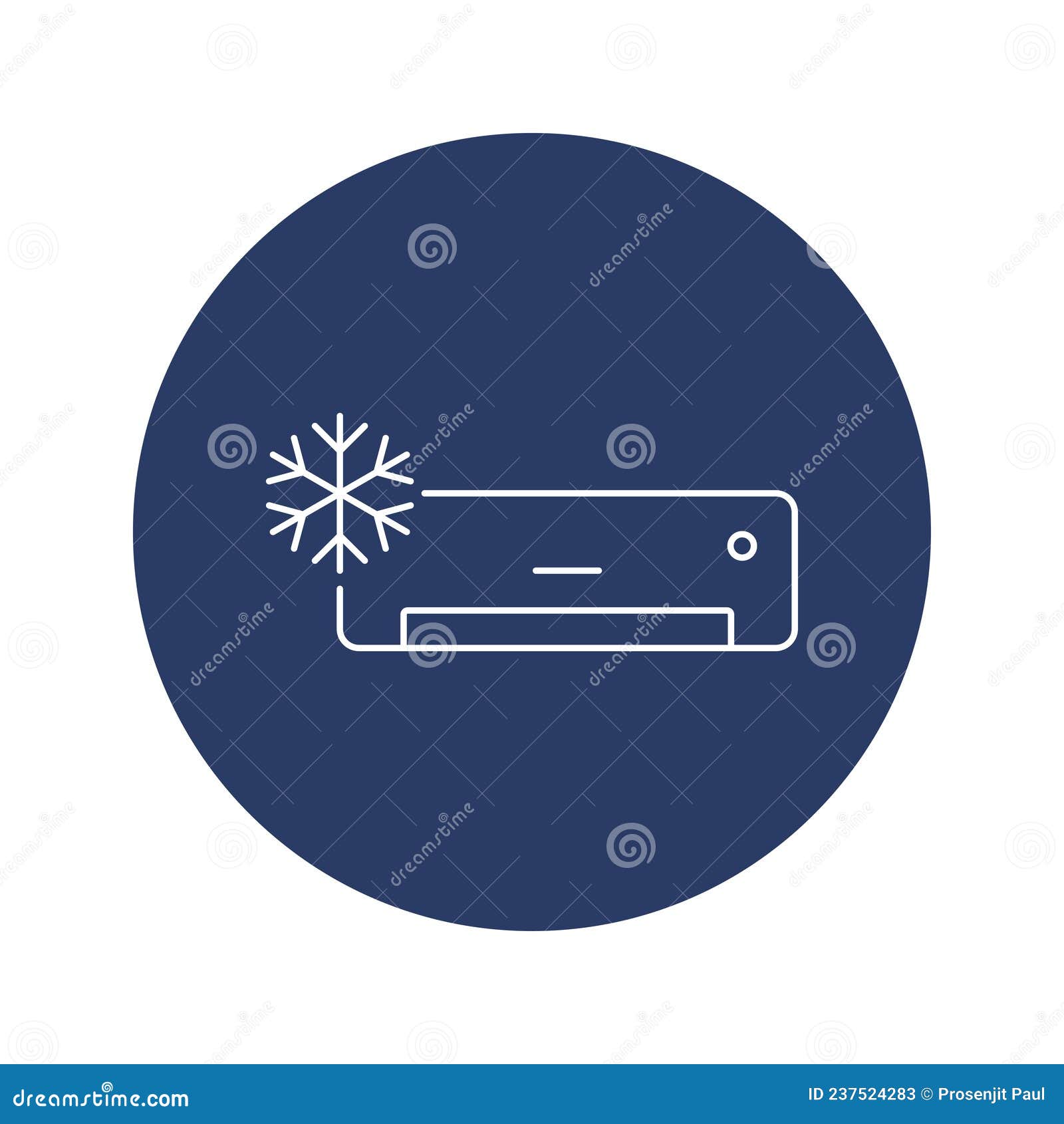 Air Condition Cooling Icon Vector Stock Vector - Illustration of house ...
