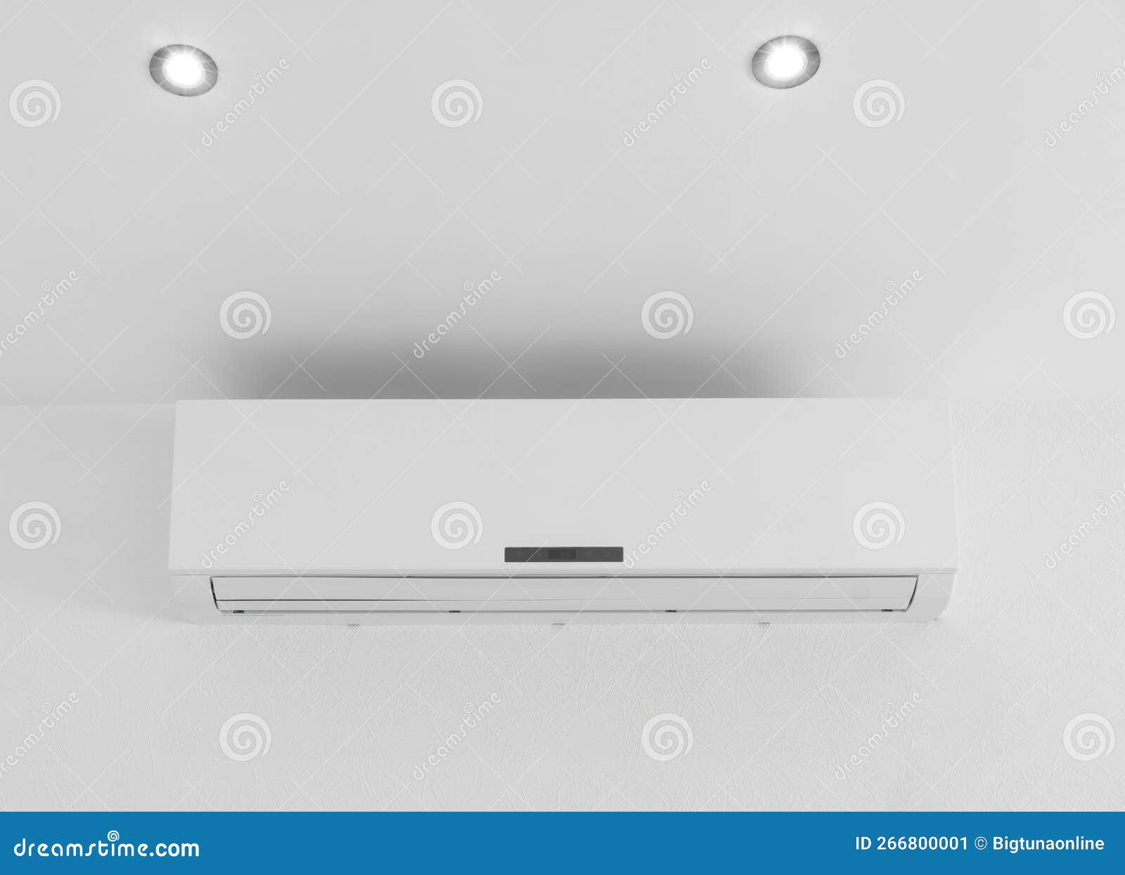 Air Condition Indoor Unit Compressor in Room Interior. Split Air ...