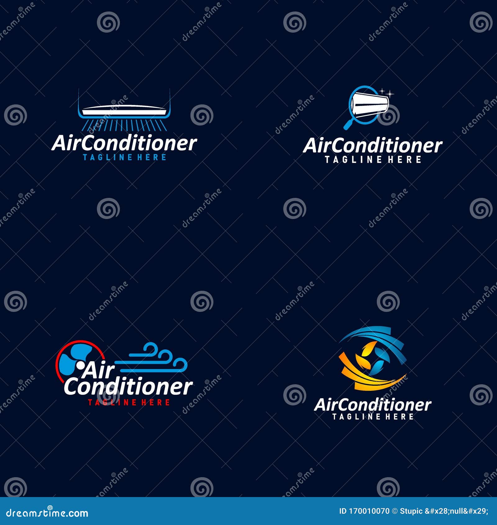 Air Condition Logo Concept Vector. Technology Device for Adjust Air ...