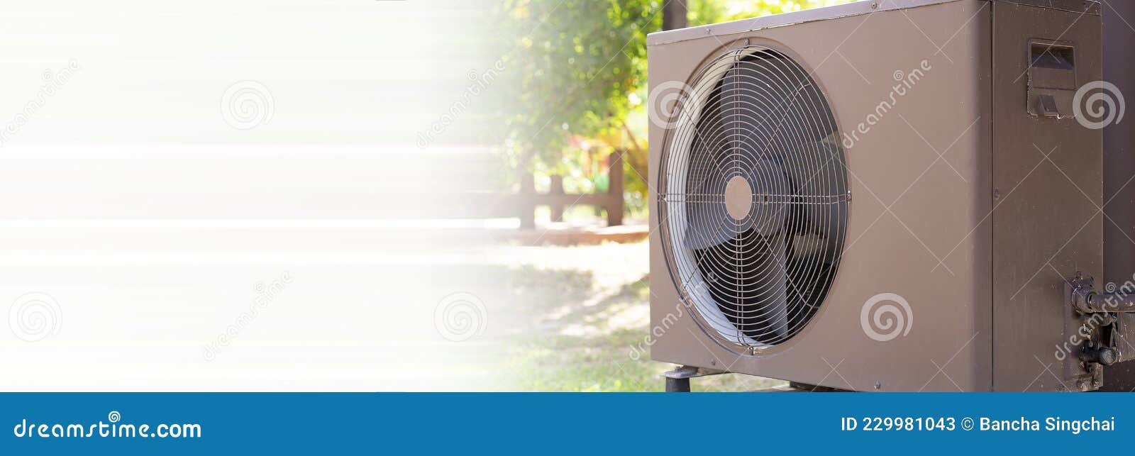 Air Condition Outdoor Unit Compressor Install Outside the Building ...