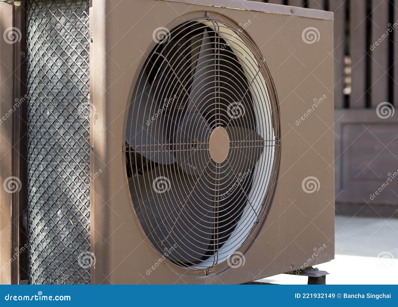 Air Condition Outdoor Unit Compressor Install Outside the House ...