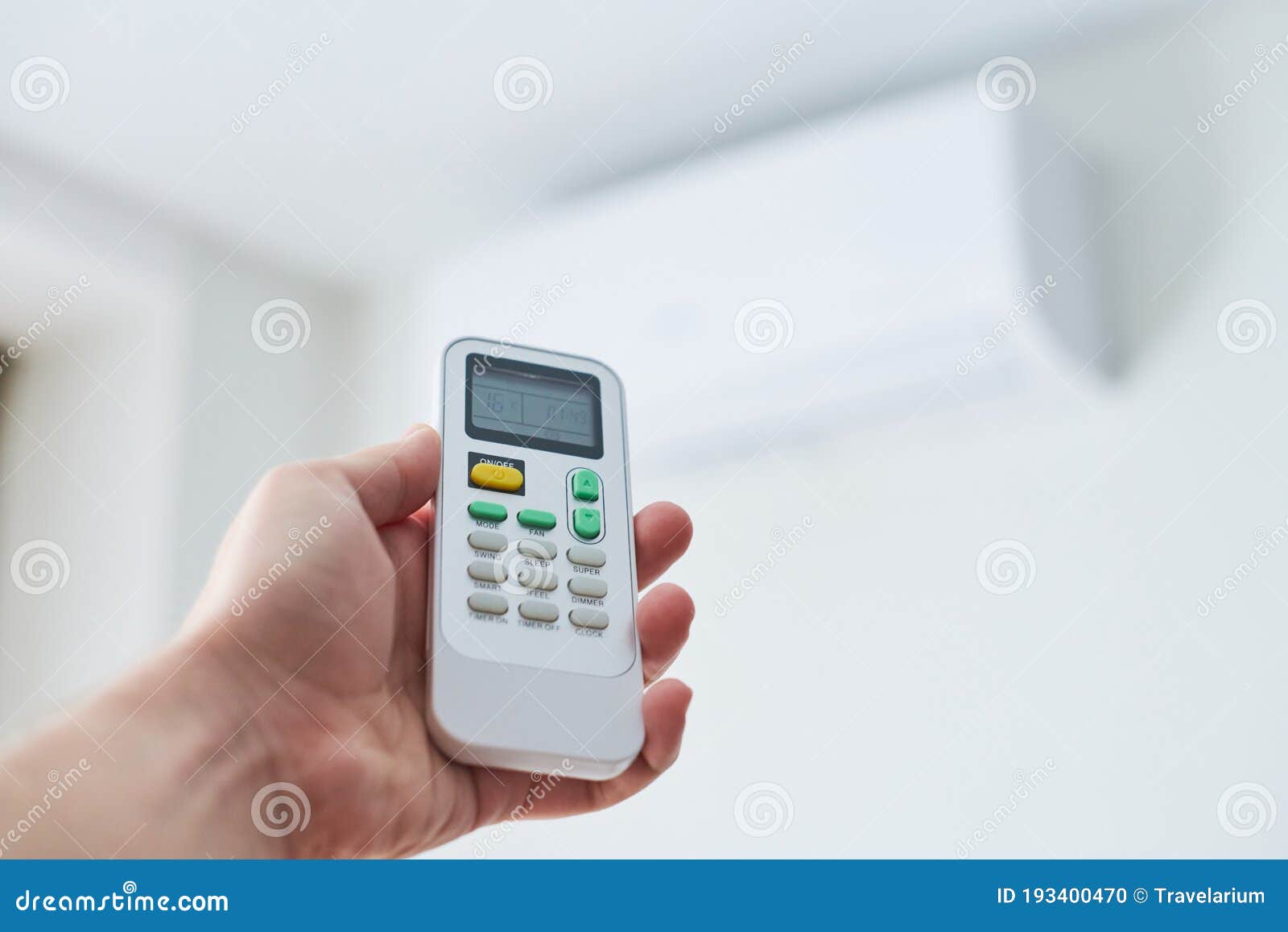 Air Condition Remote Control Stock Photo - Image of button, front ...