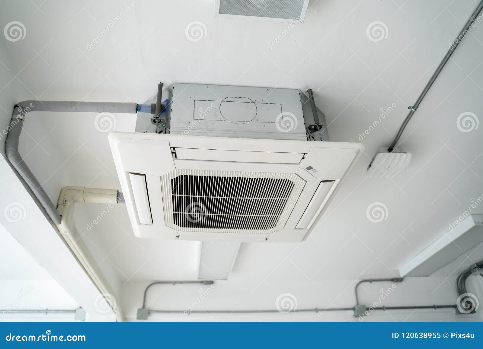 Air Condition Unit Hanging on the Ceiling Stock Image - Image of ...
