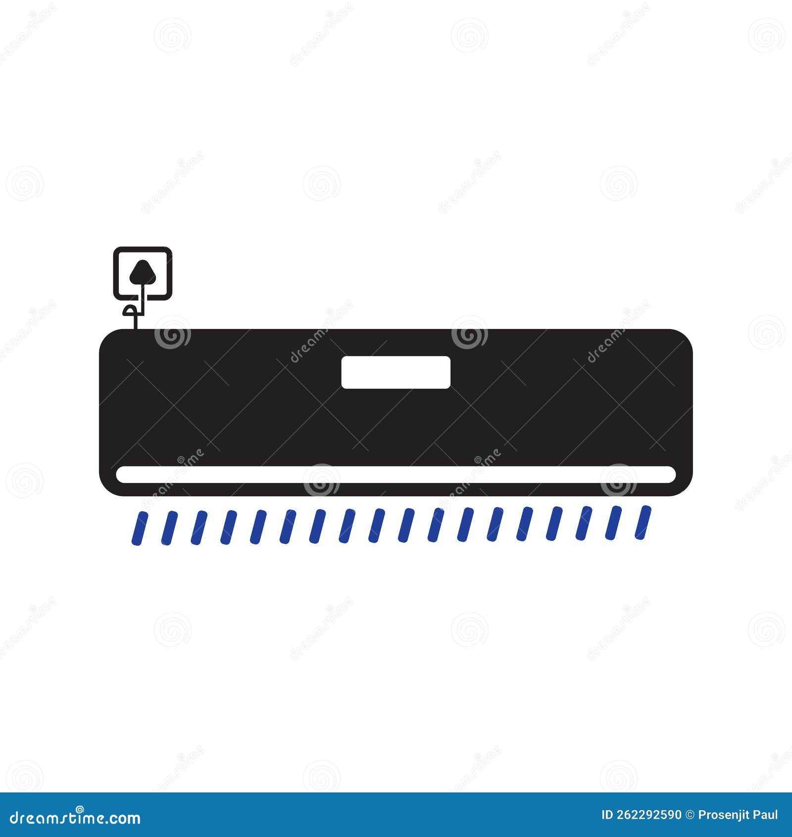 Air conditioner ac icon stock vector. Illustration of system - 262292590