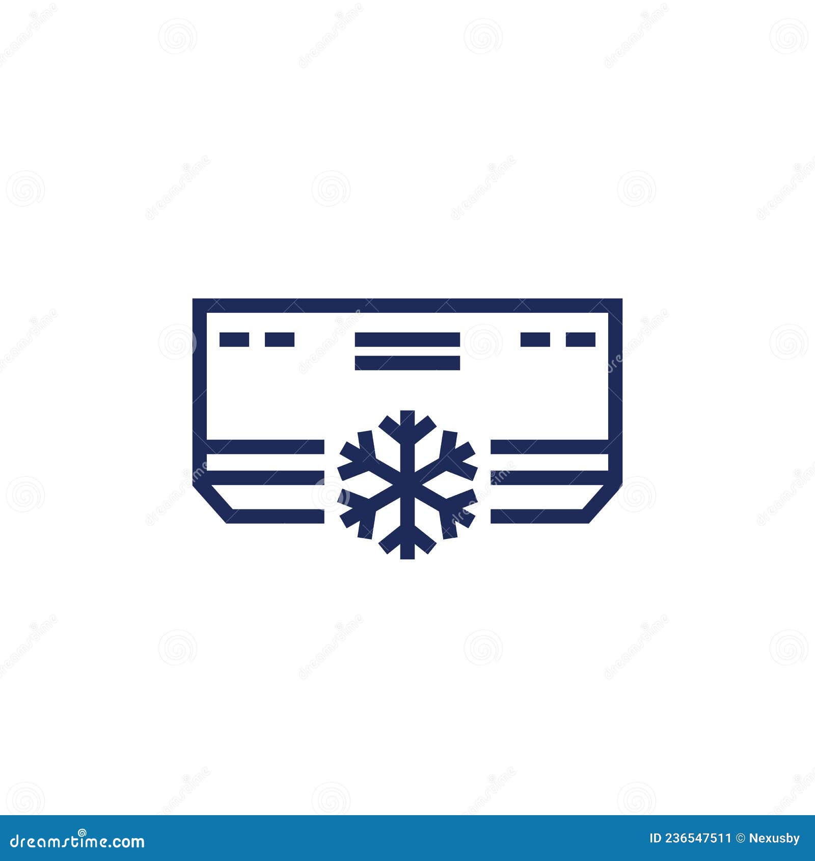 Air Conditioner, Ac Icon on White, Vector Stock Vector - Illustration ...