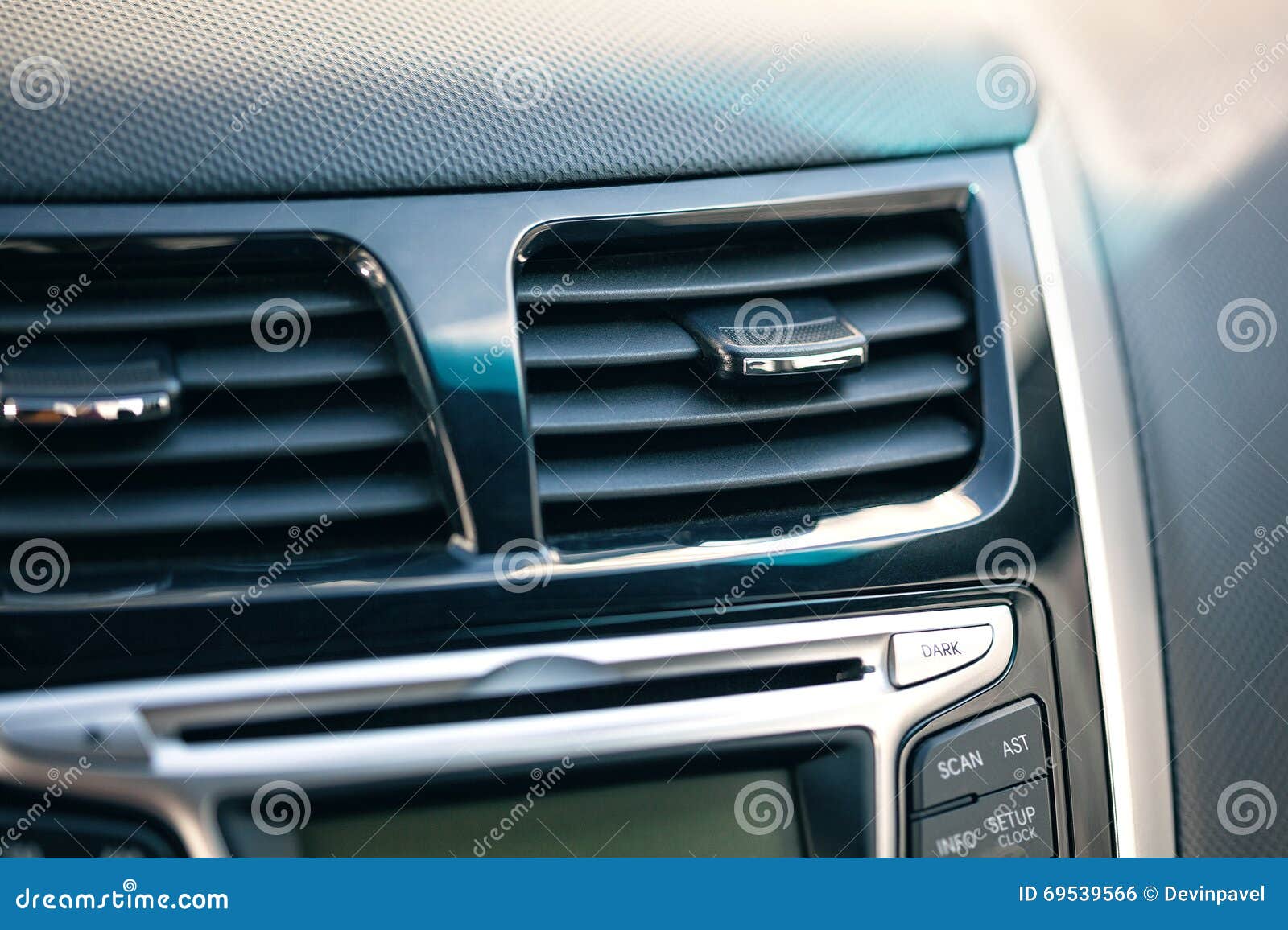 Air Conditioner. the Air Flow Inside the Car Stock Photo - Image of ...