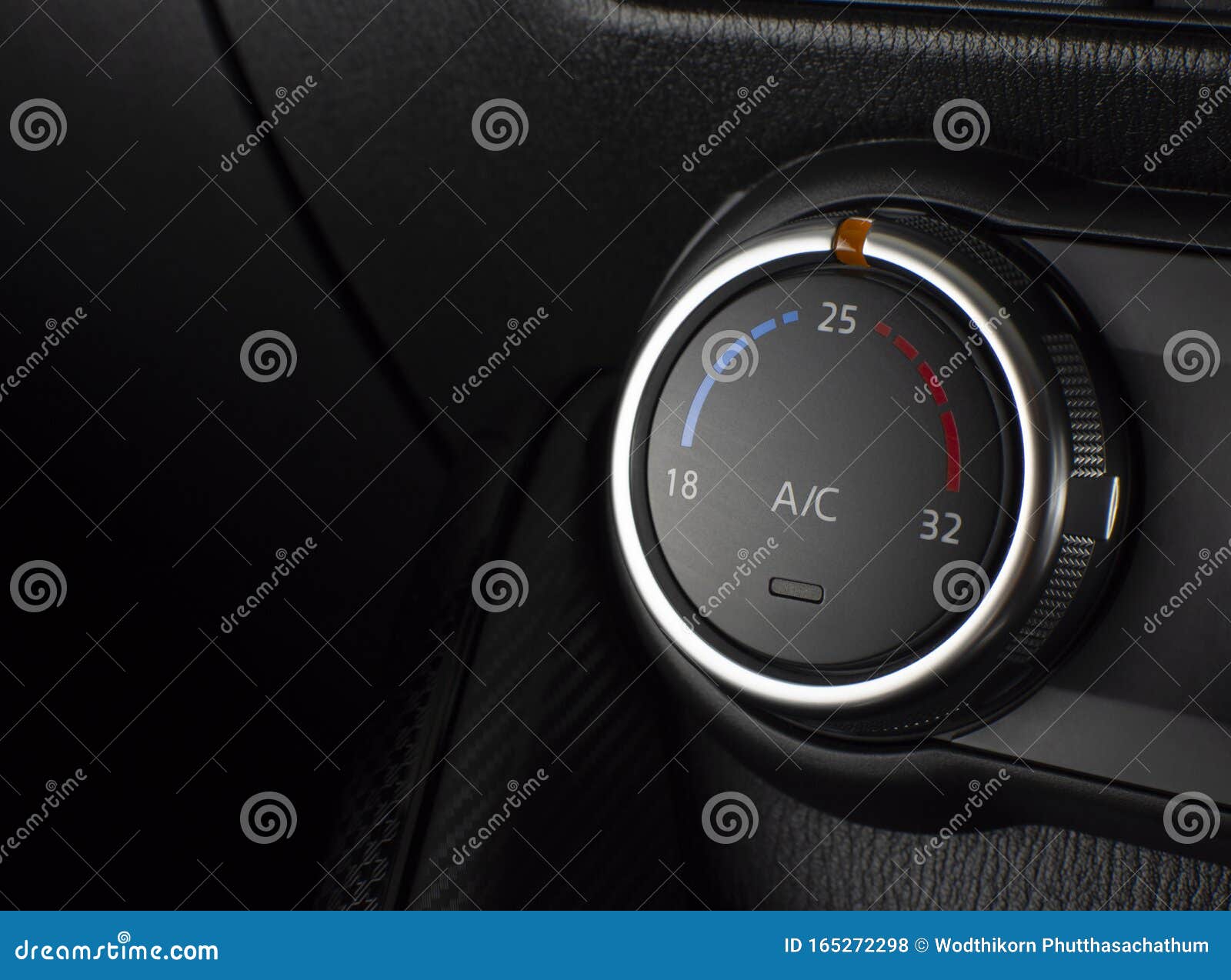 Air Conditioner Button for Temperature Climate Adjustment. Stock Photo ...