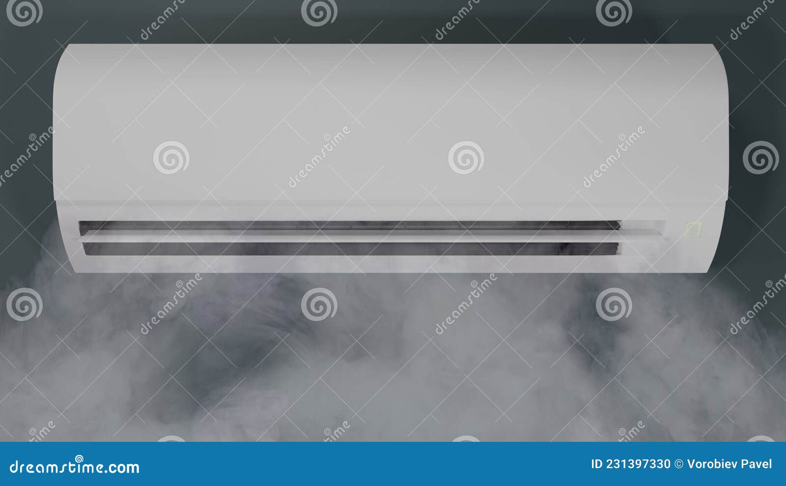 Air Conditioner Cleaning 3d Renderair Conditioner Operation. 3d ...