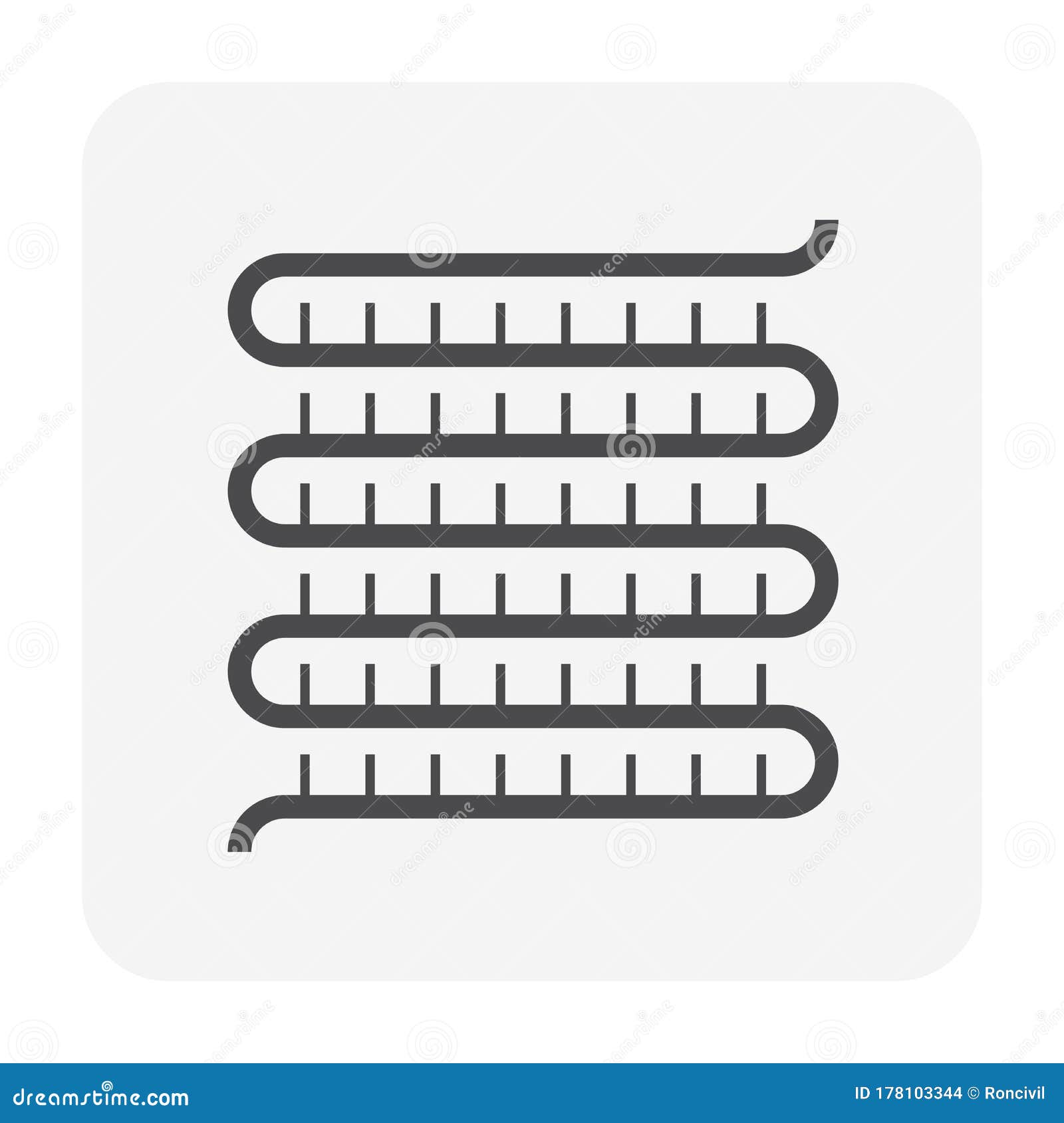Air Conditioner Coil And Fan Vector Icon Design. | CartoonDealer.com ...