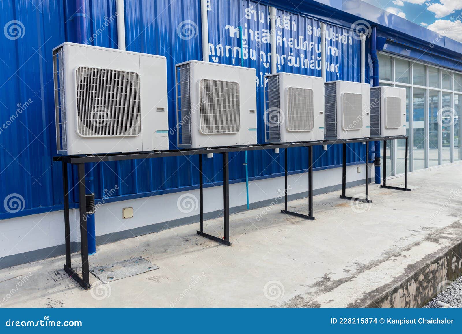 Outdoor Split Wall Type Air Conditioner Compressor Unit A/C Inverter ...