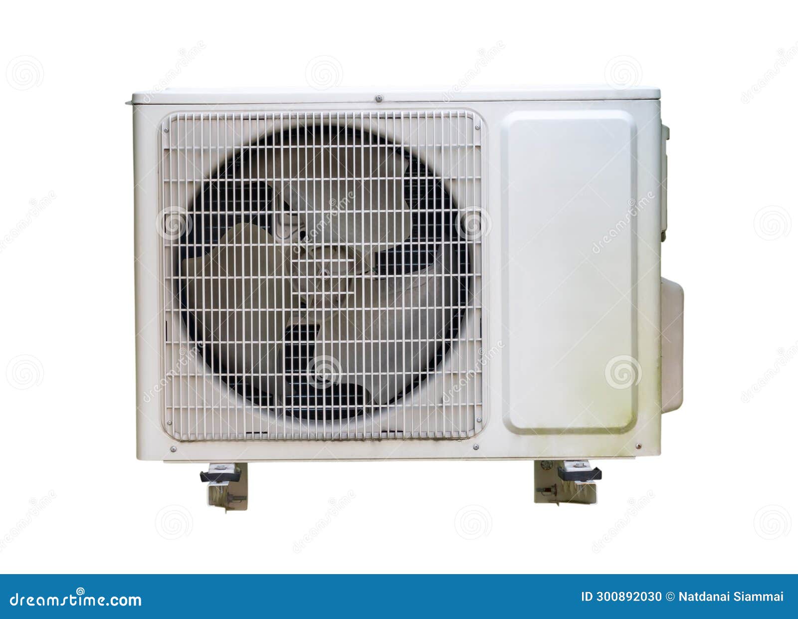 Air Conditioner Compressor Outdoor Unit Isolated on White Background ...