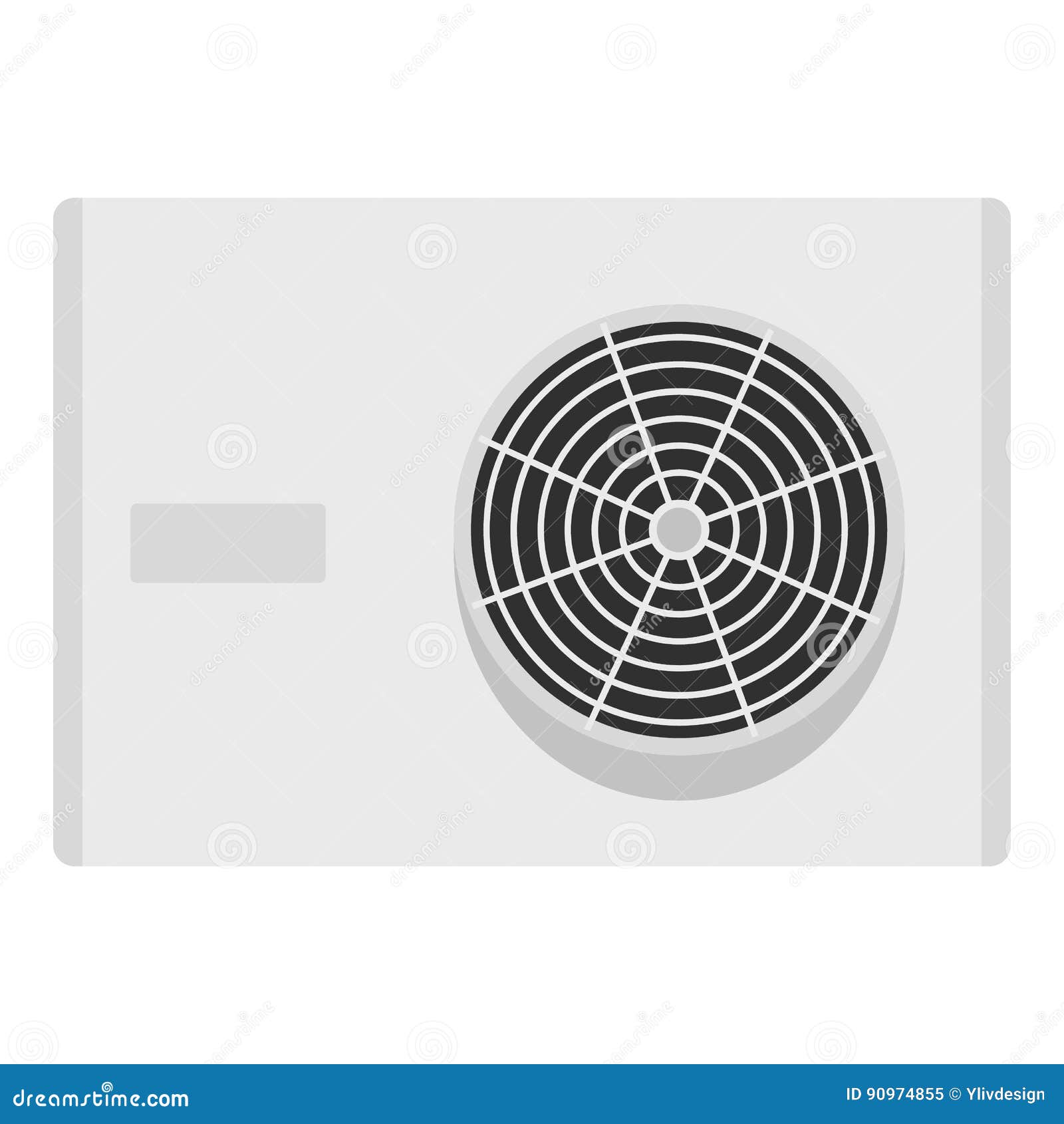 Air Conditioner Compressor Unit Icon Isolated Stock Vector ...