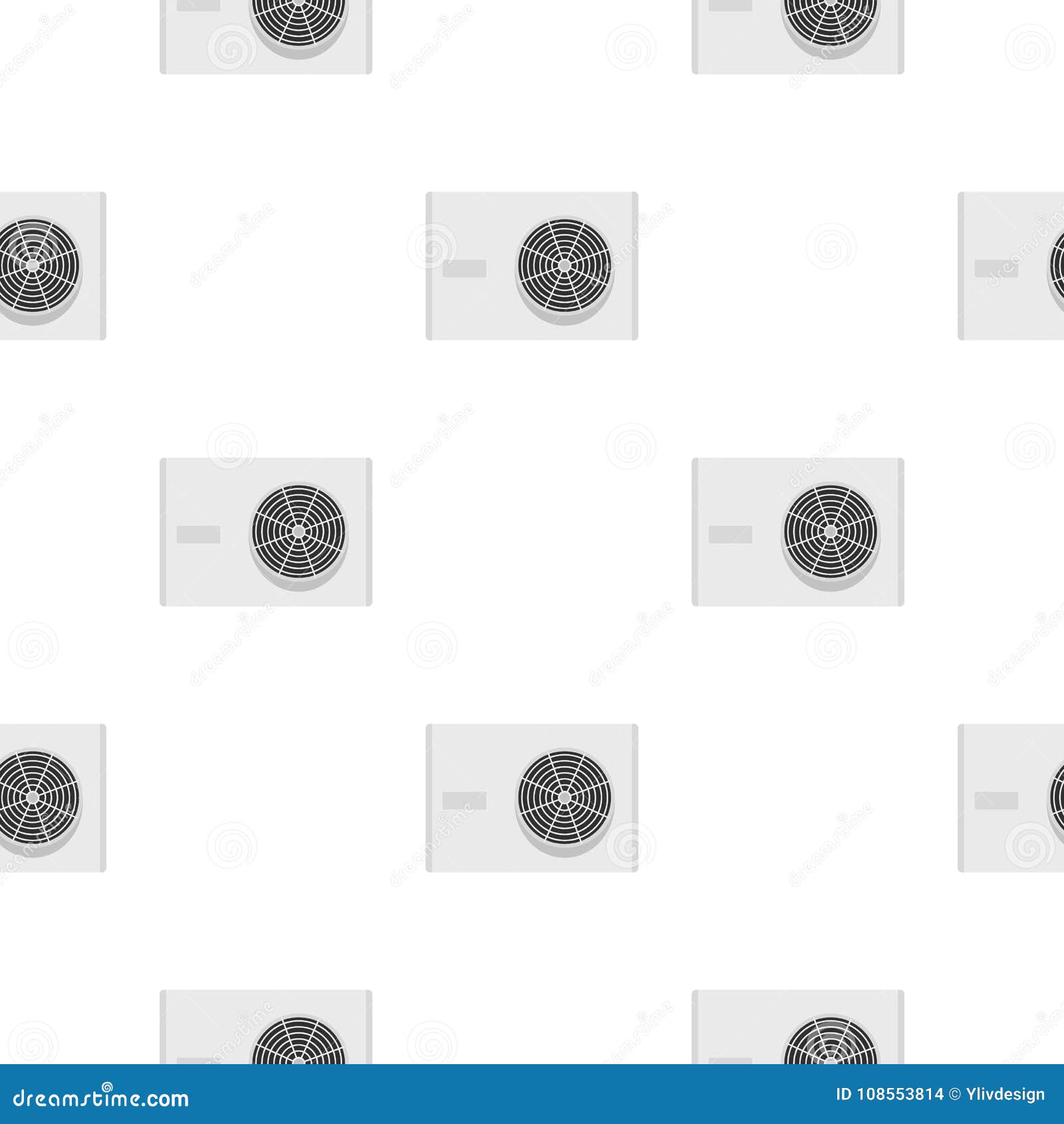 Air Conditioner Compressor Unit Pattern Seamless Stock Vector ...