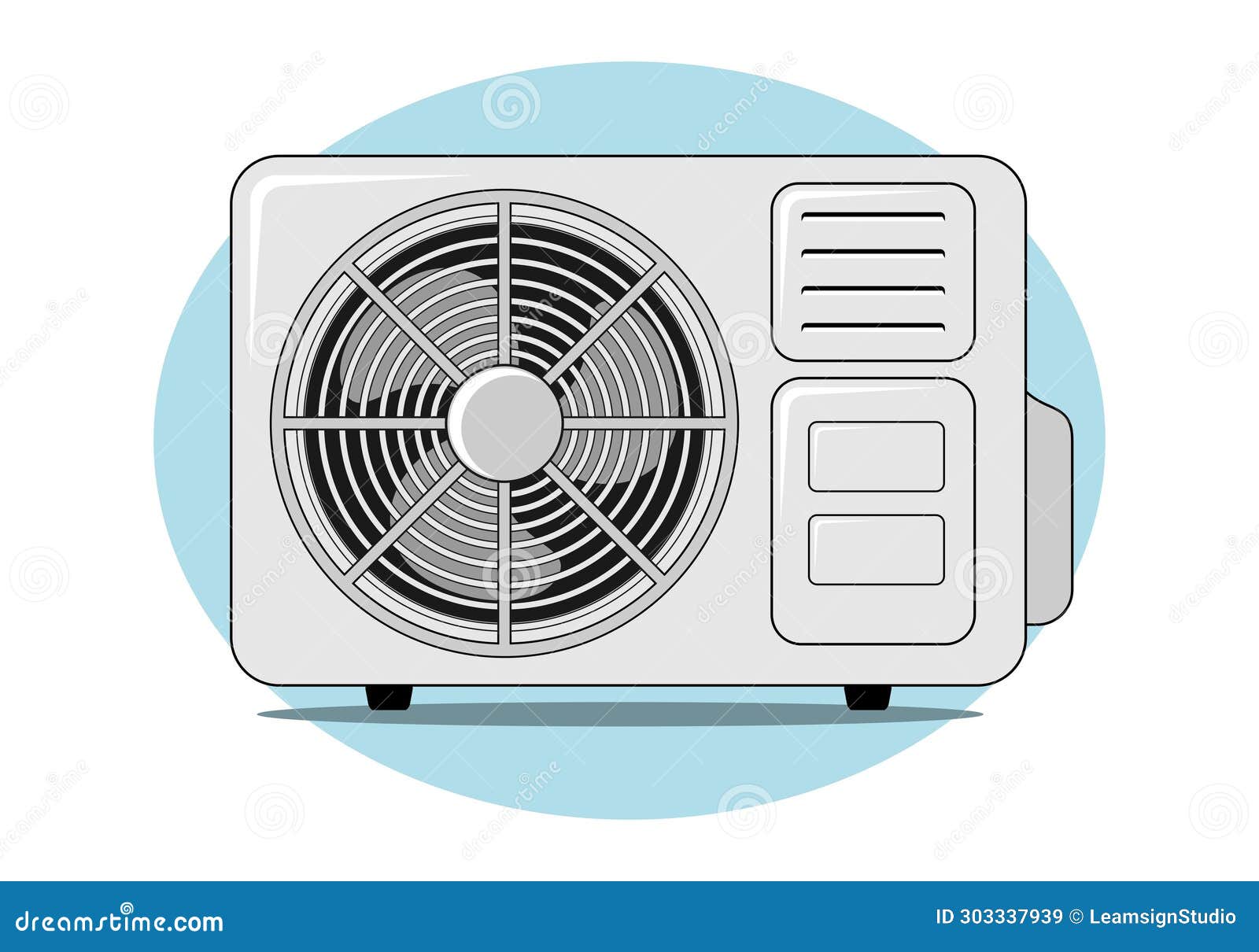 Air Conditioner Condenser Design Illustration Stock Vector ...