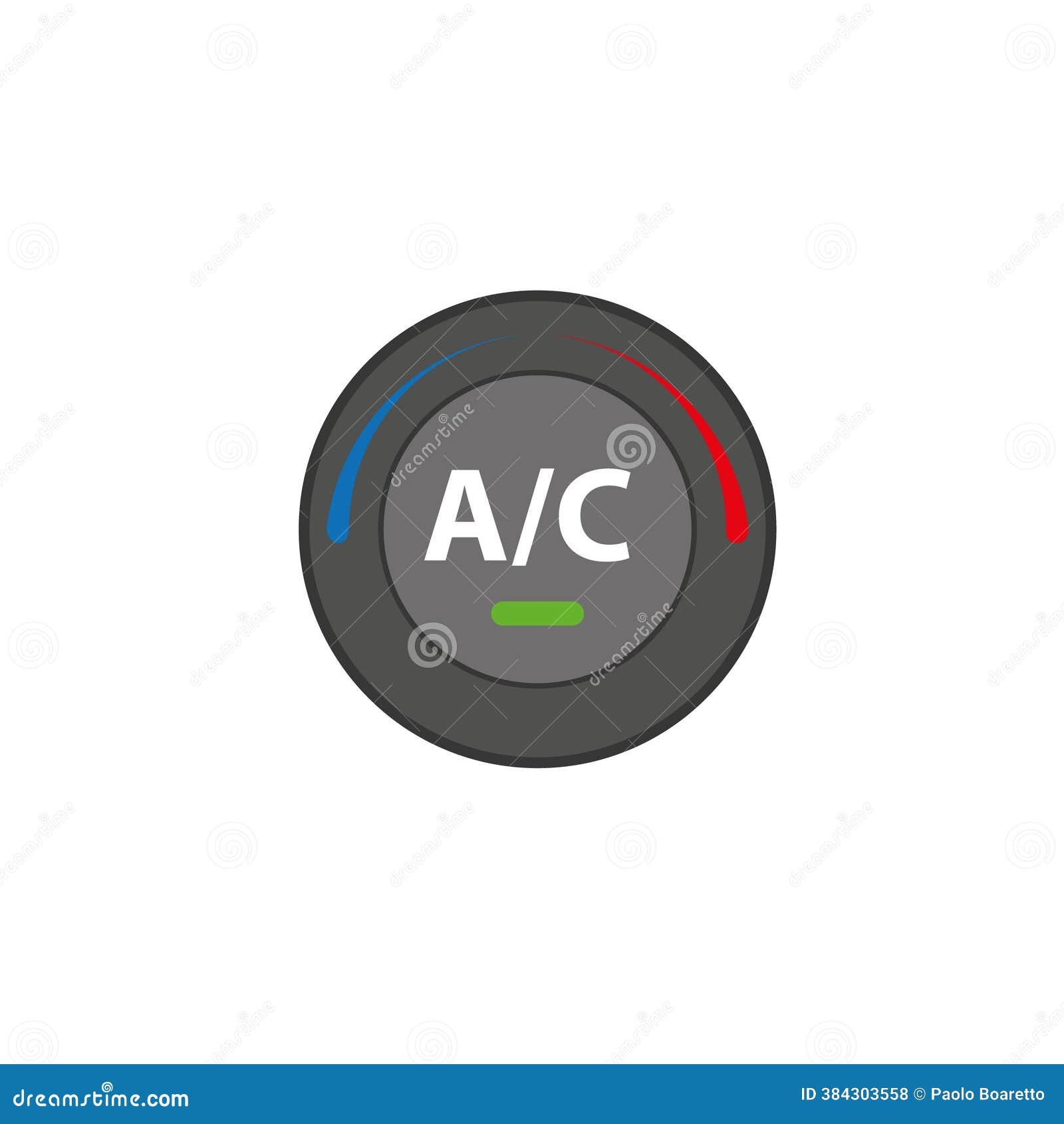 Air Conditioner Control Futuristic Panel. Digital Interface Car Air ...