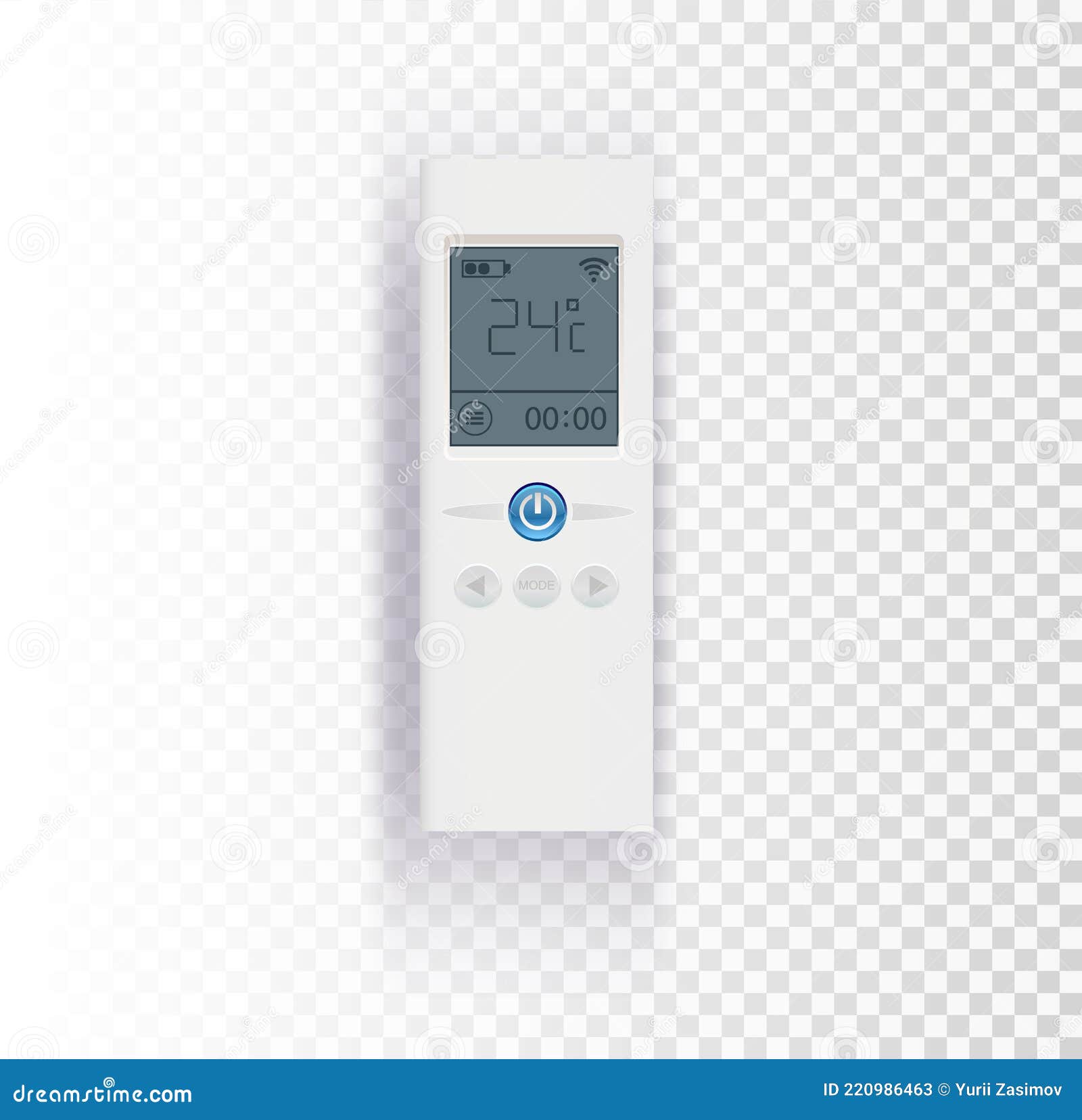 Air Conditioner Control Panel on Transparent Background Vector ...