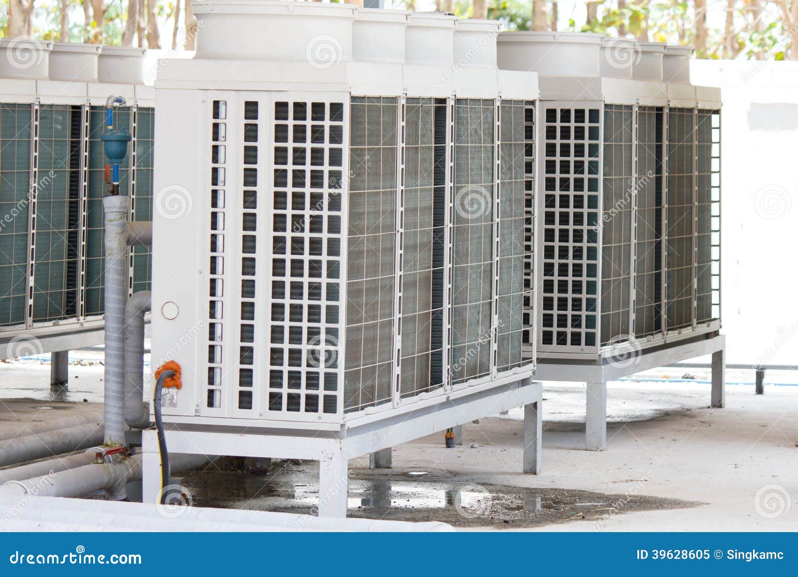 Old Air Conditioner Control Panel On White Wall. Old Generation Air ...