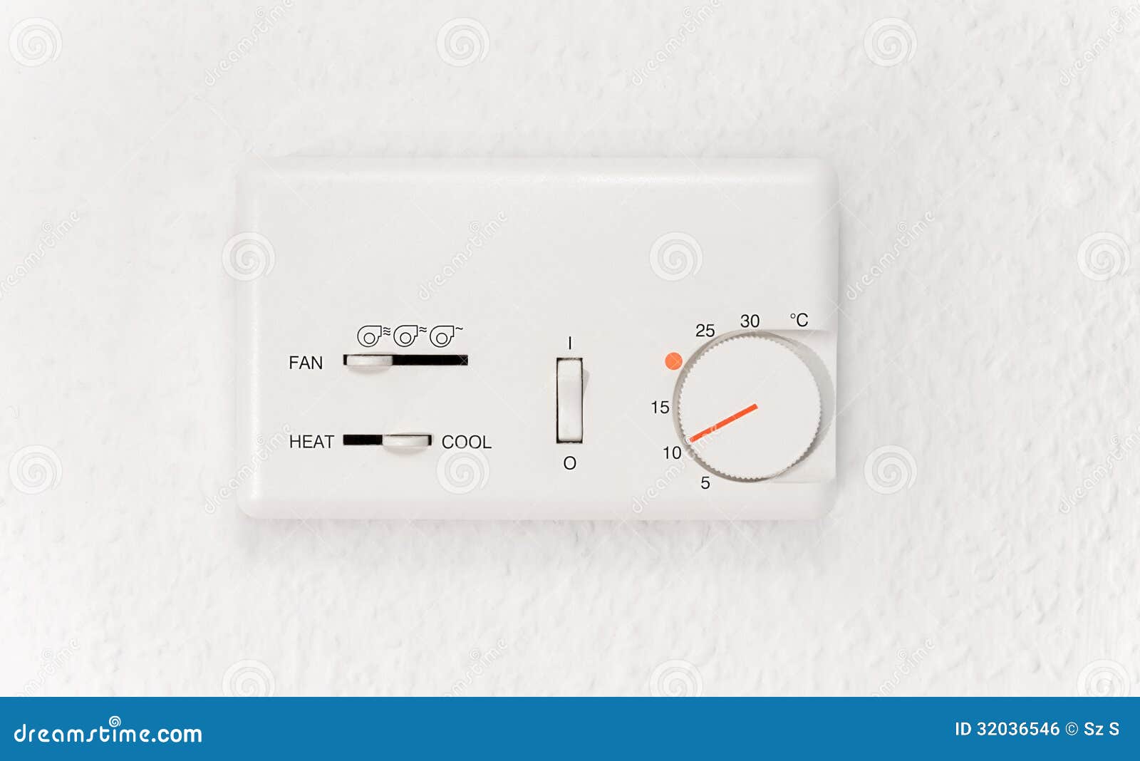 Air conditioner controller stock photo. Image of mode - 32036546