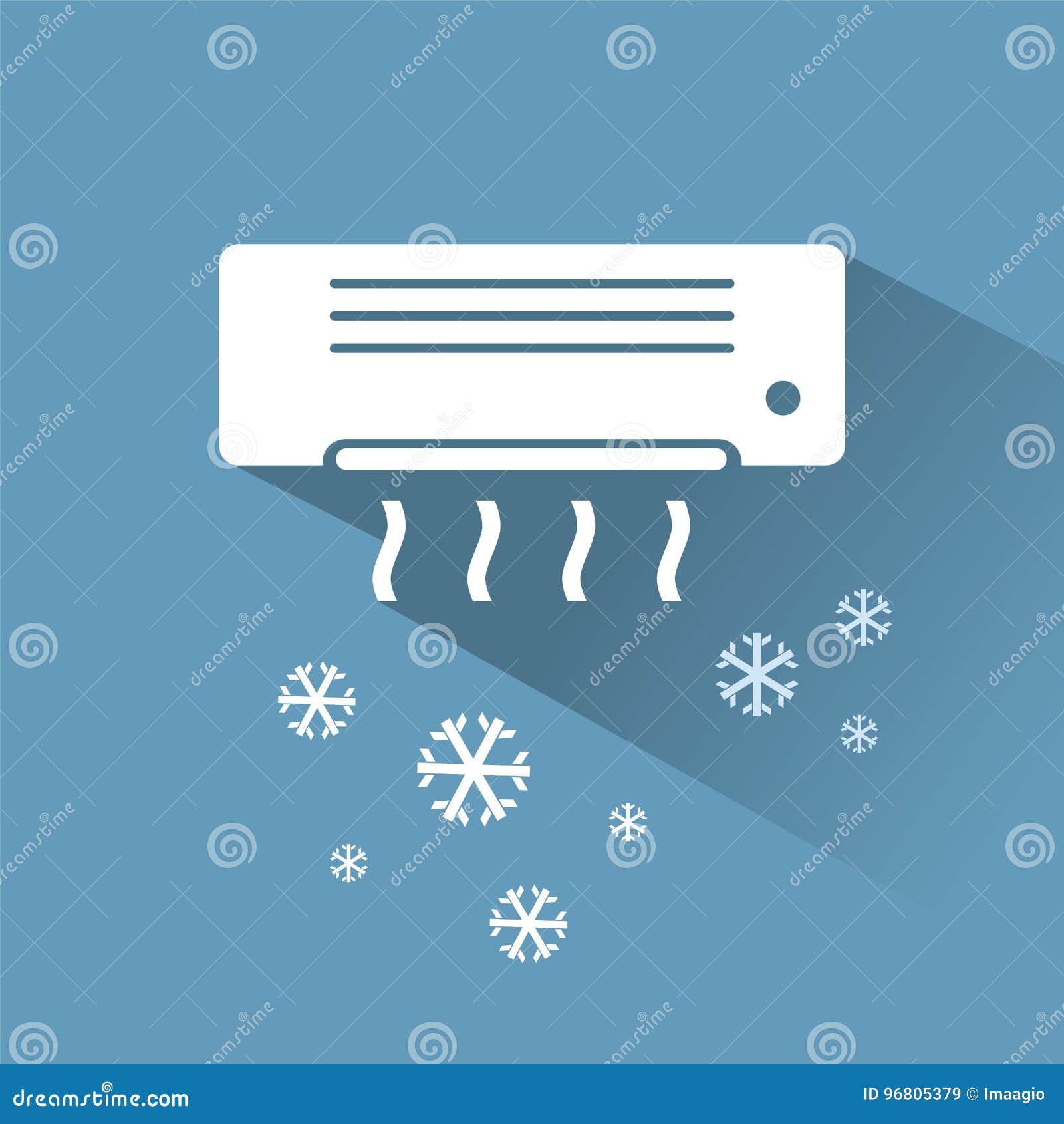 Air Conditioner Cooling Icon Stock Vector - Illustration of system ...