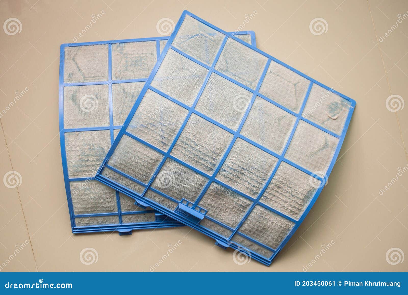 Air Conditioner Filter with Dirty Dust Stock Image - Image of ...