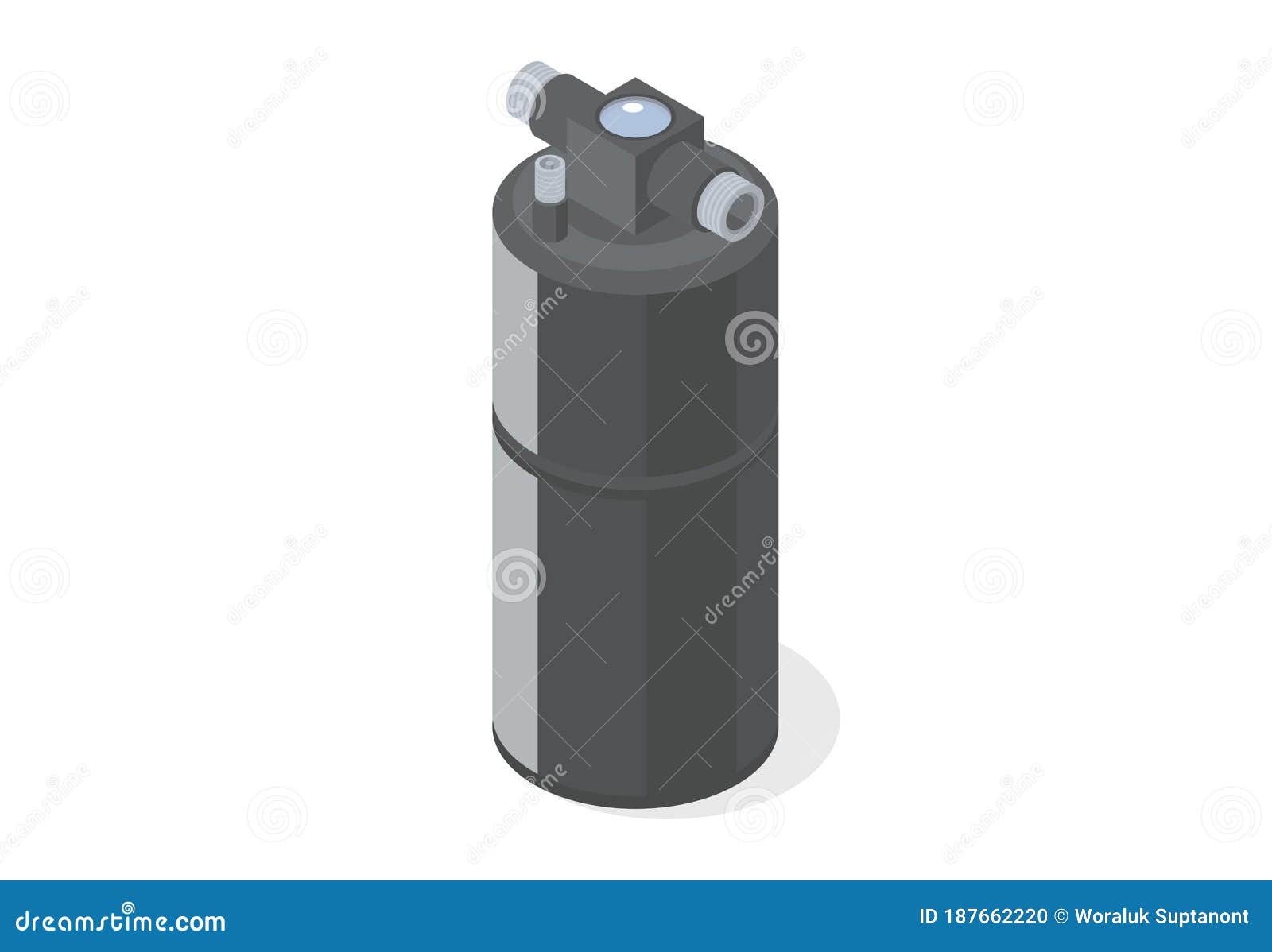 Air Conditioner Filter Drier Isometric Stock Vector - Illustration of ...