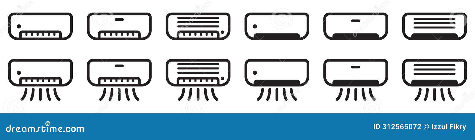 Air Conditioner Icon, Ac Symbol, Cool Ventilation Stock Vector ...