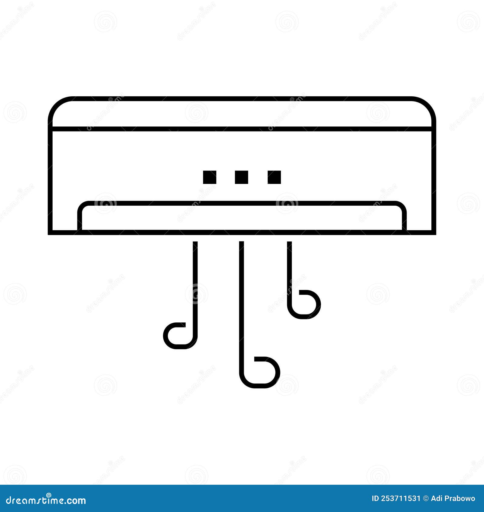 Air Conditioner Icon Logo Vector Design Stock Vector - Illustration of ...