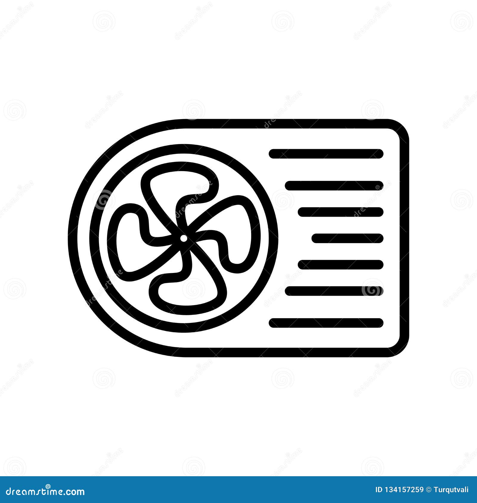 Air Conditioner Icon Vector Isolated on White Background, Air ...