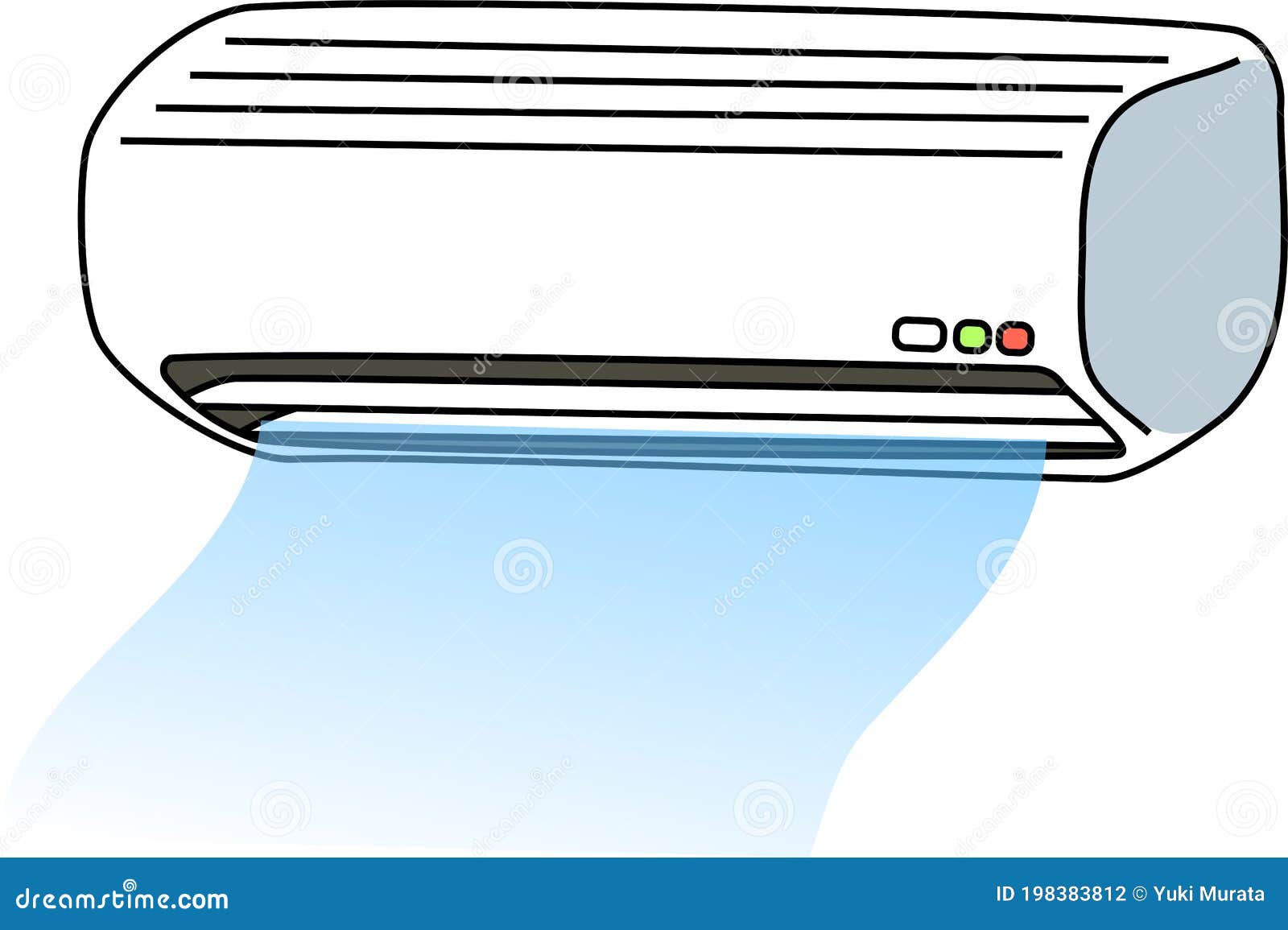 Air Conditioner Illustration Stock Vector - Illustration of appliance ...