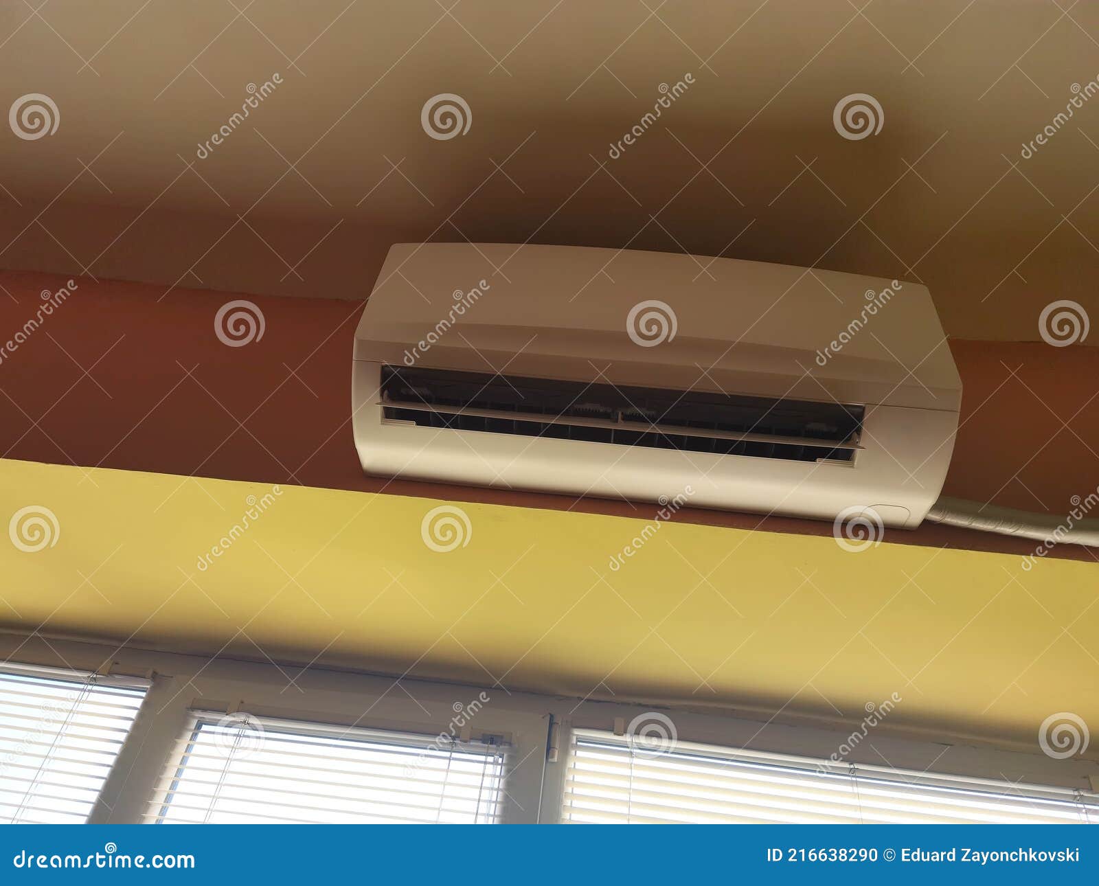 Indoor Unit Of Split Air Conditioner Stock Image | CartoonDealer.com ...