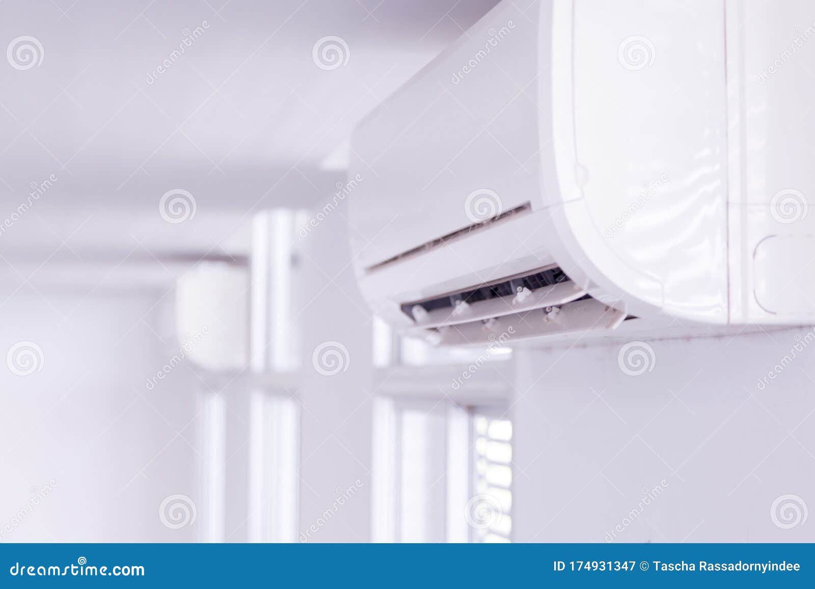 Air Conditioner Inside the Room Stock Image - Image of area, closeup ...