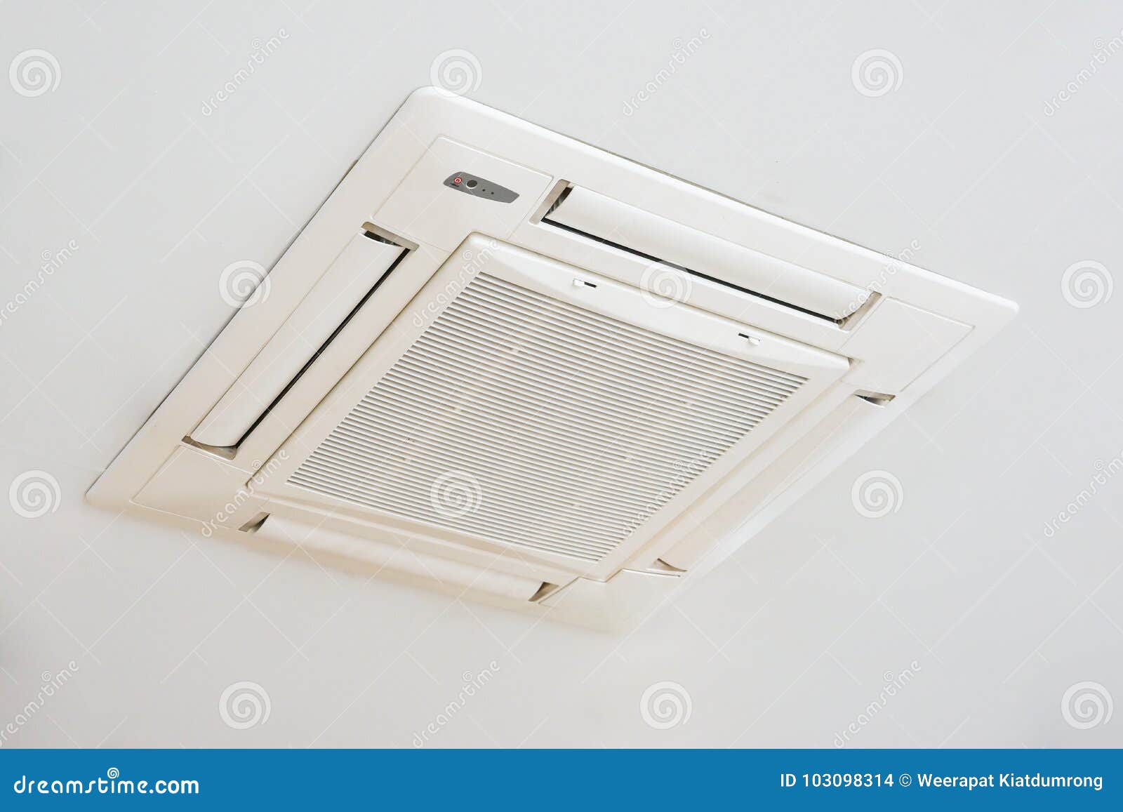 Air Conditioner on the Ceiling of a Room Stock Photo - Image of cooling ...