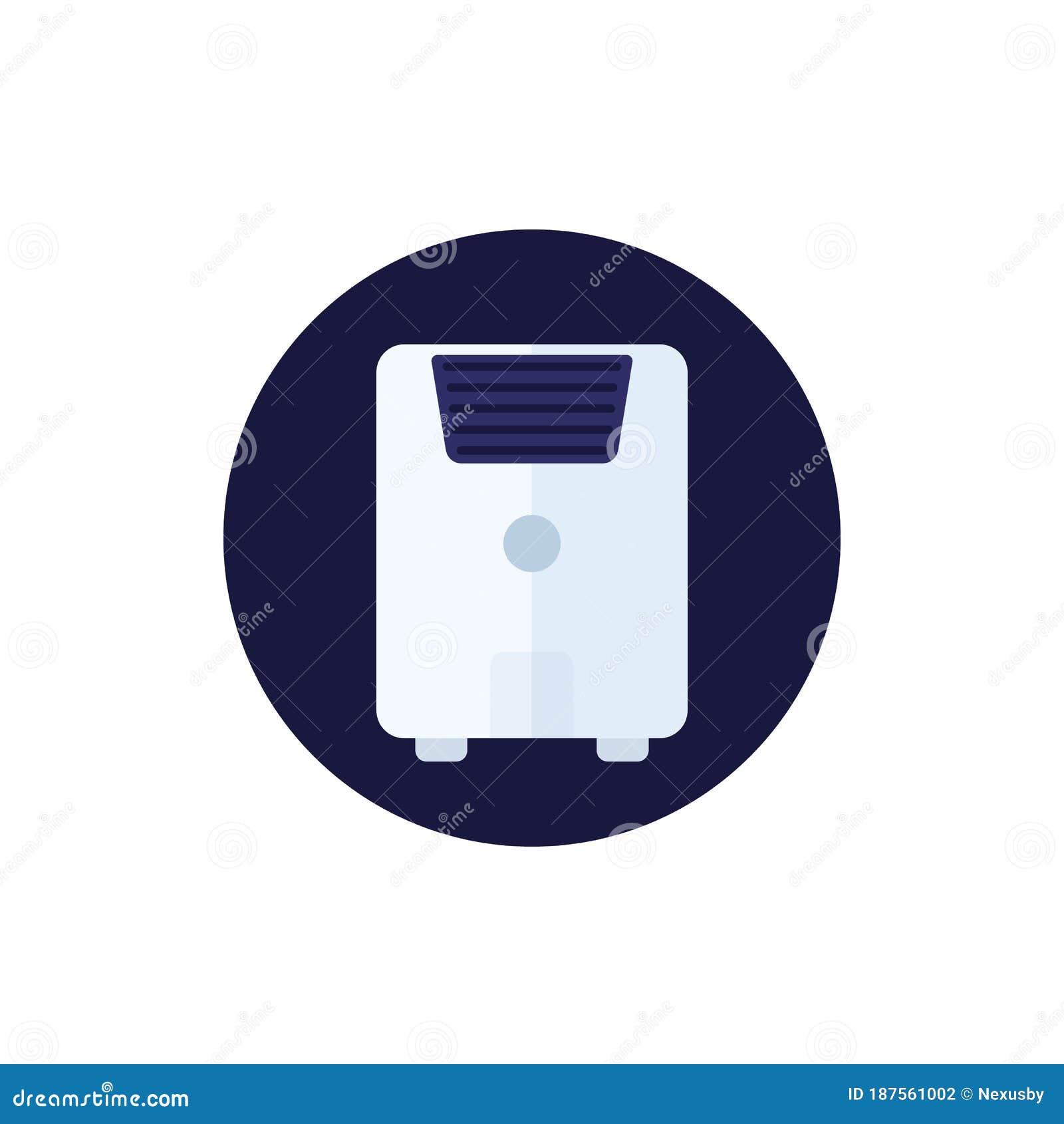 Air Conditioner, Mobile Ac Vector Flat Icon Stock Vector - Illustration ...