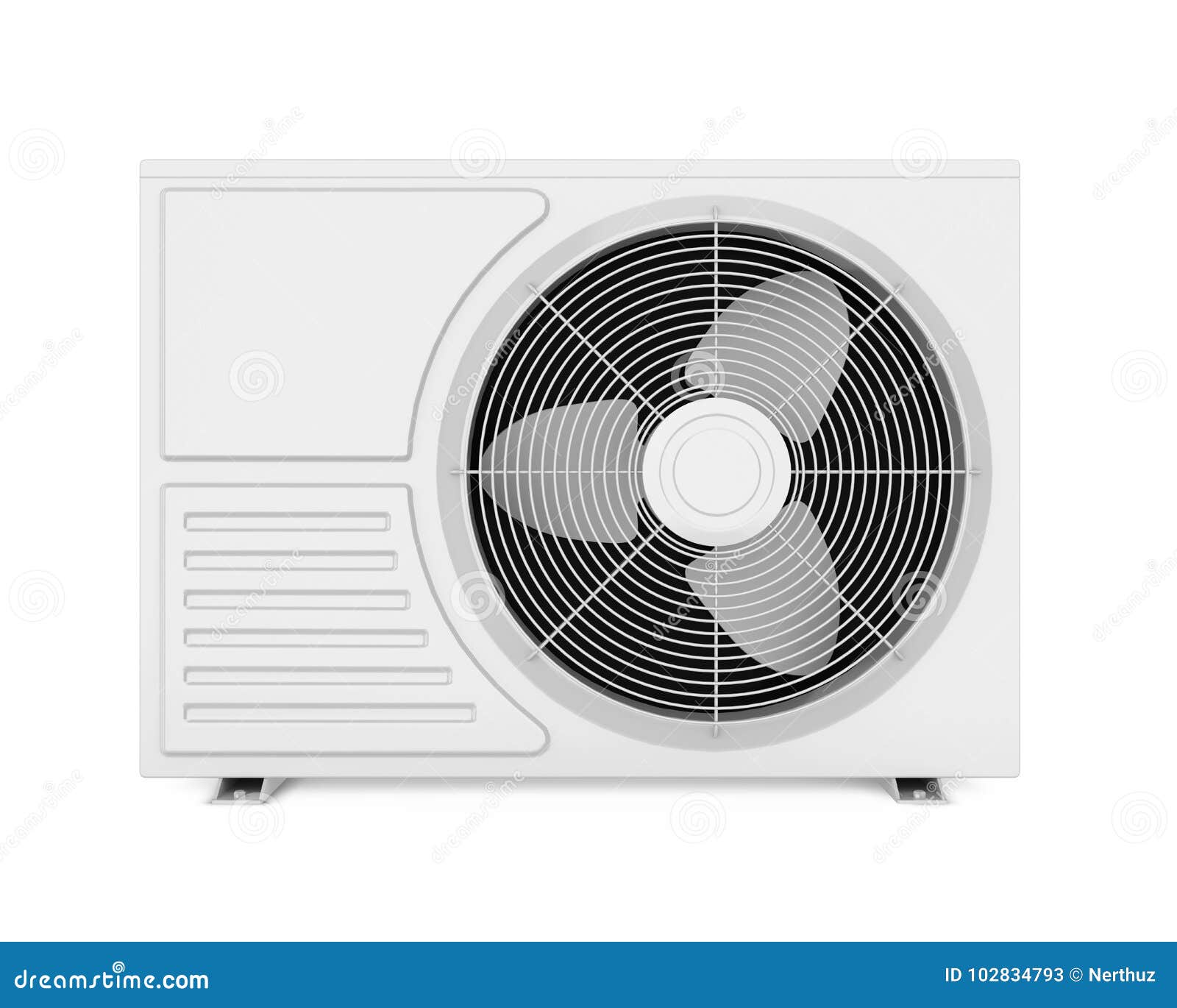 The Outdoor Unit Of The Chiller. Refrigerating Equipment Cartoon Vector ...