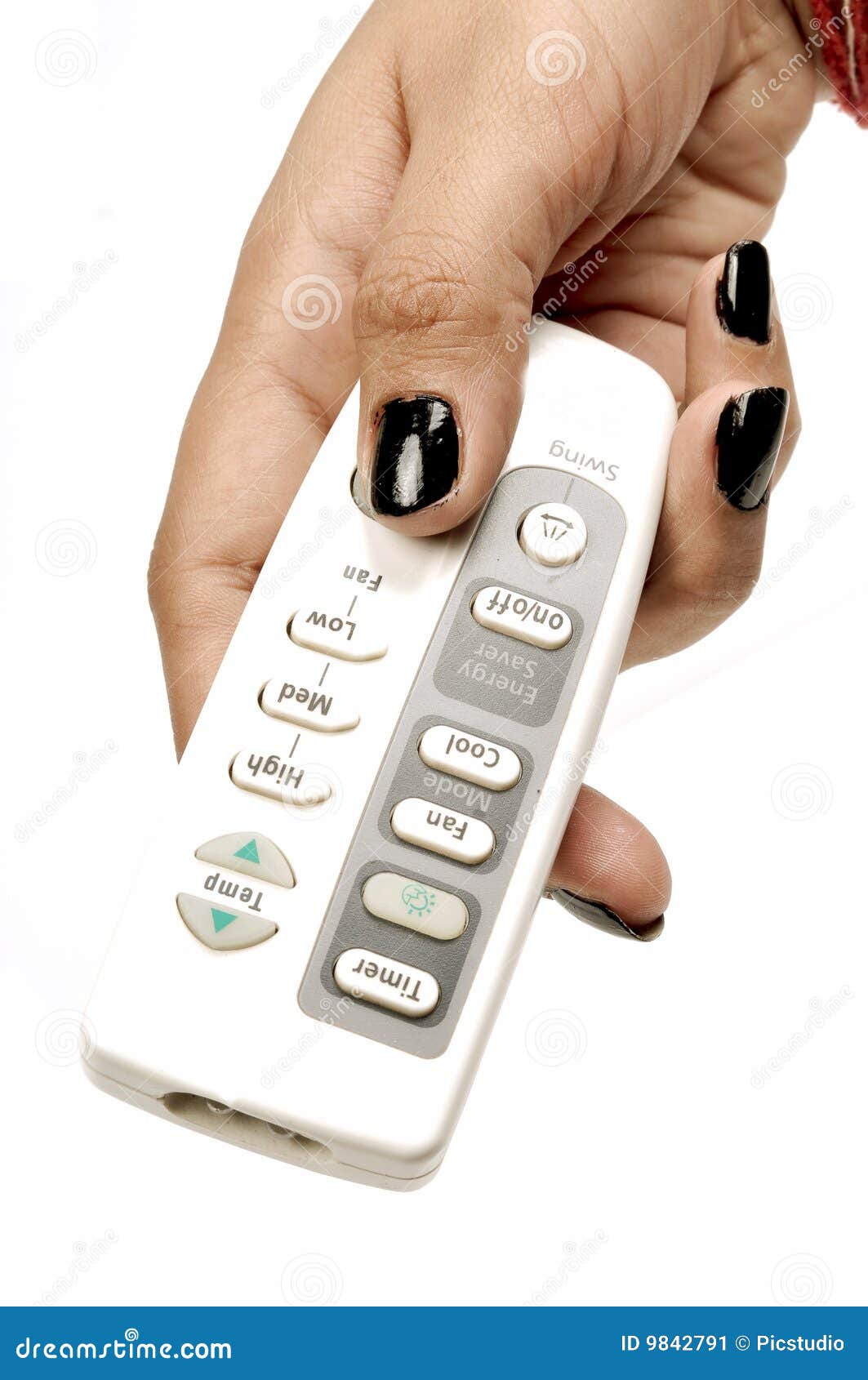 Air conditioner remote stock image. Image of fresh, hand - 9842791