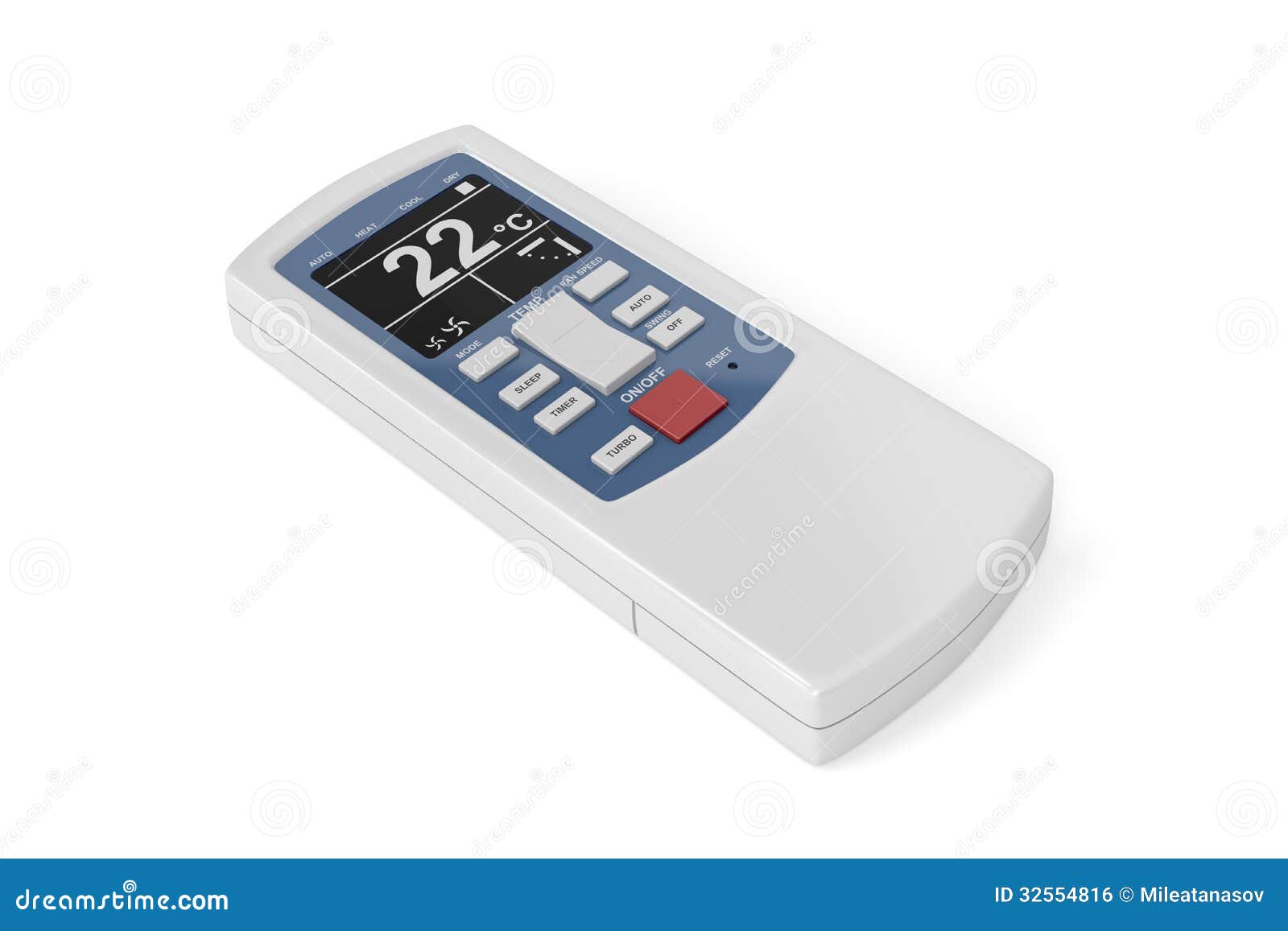 Air Conditioner Remote Control Stock Illustration - Illustration of ...