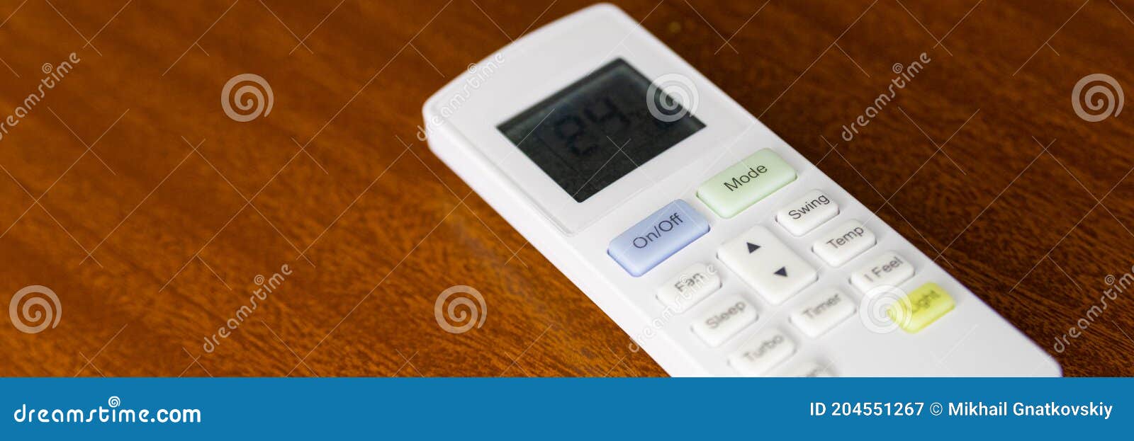Air Conditioner Remote Control with Display Stock Image - Image of ...
