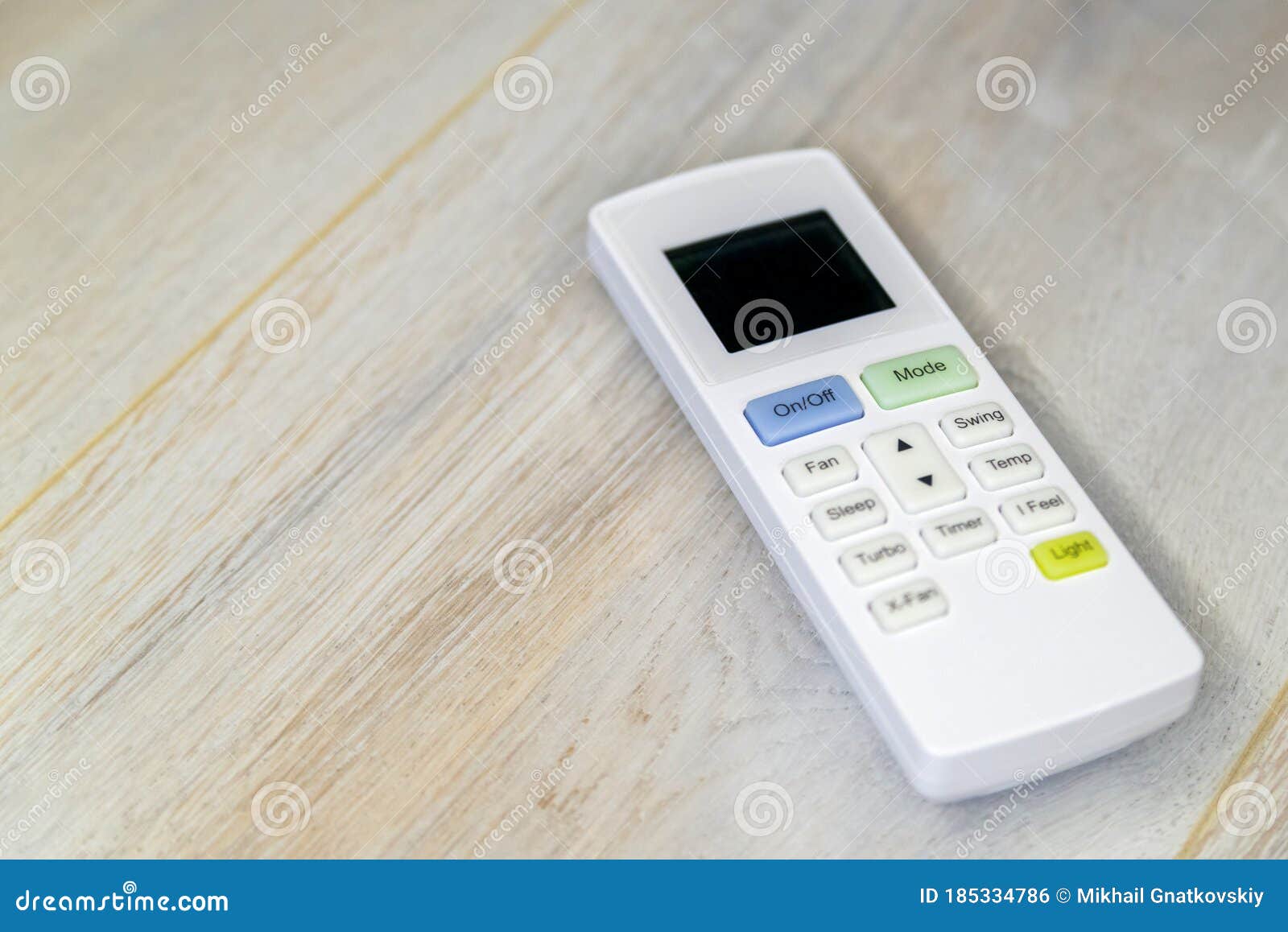Air Conditioner Remote Control with Display Stock Photo - Image of ...