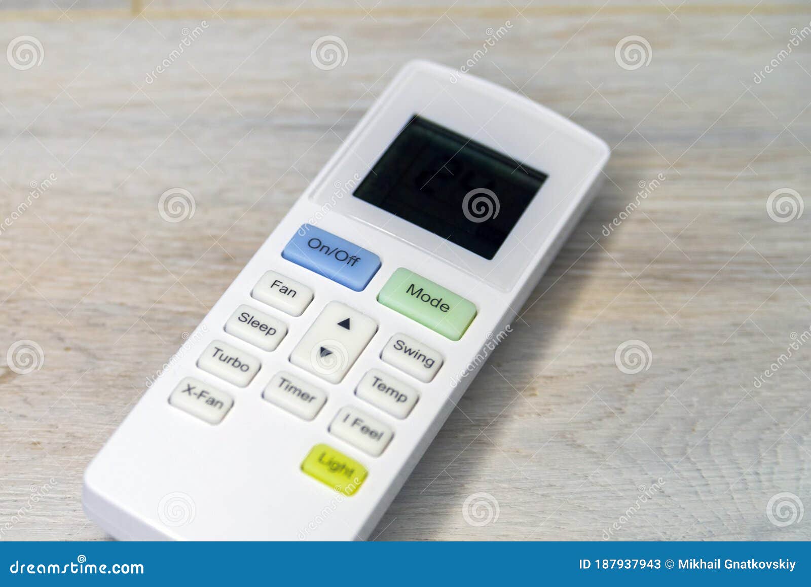 Air Conditioner Remote Control with Display Stock Image - Image of ...