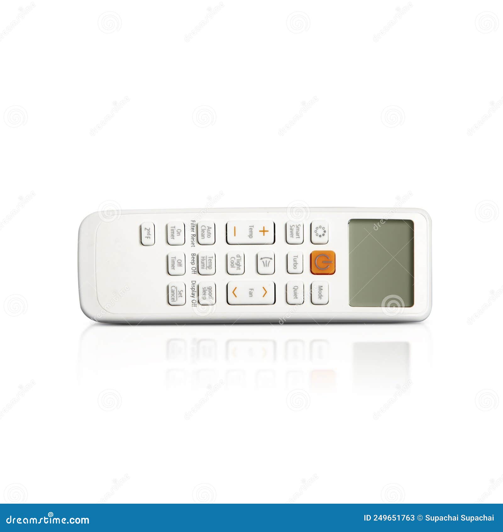Air Conditioner Remote Control Isolated on White Editorial Stock Photo ...