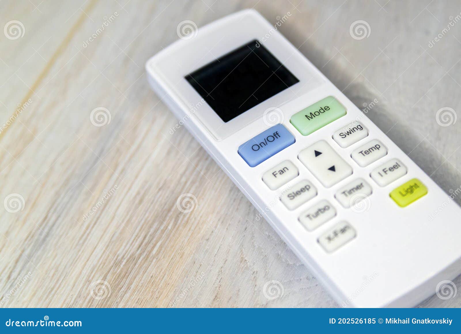 Air Conditioner Remote Control with Display Stock Image - Image of ...